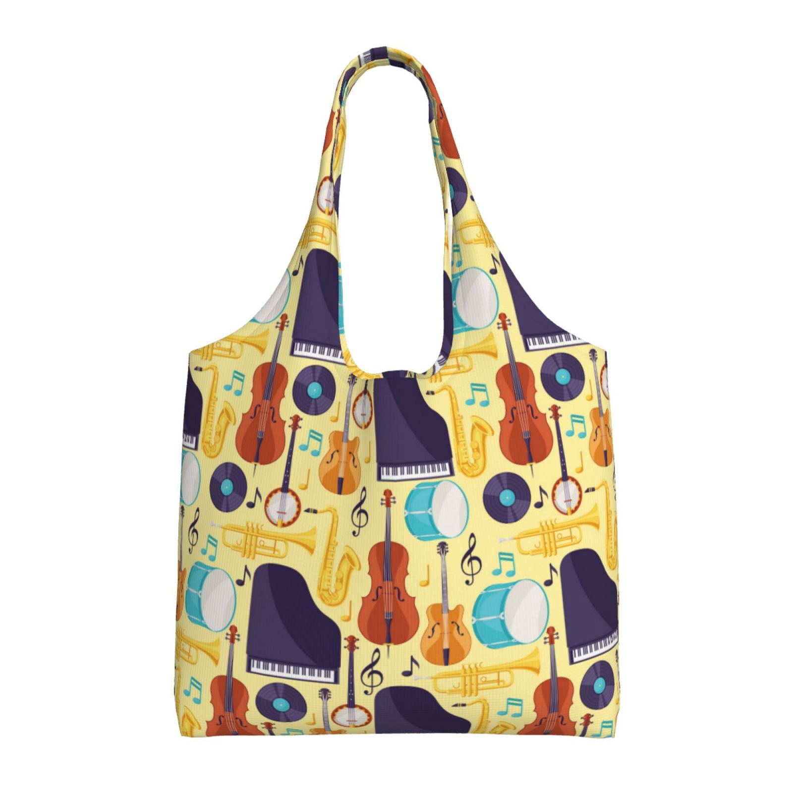 Xecao's Musical Instruments Canvas Tote Bag is a versatile choice for ...