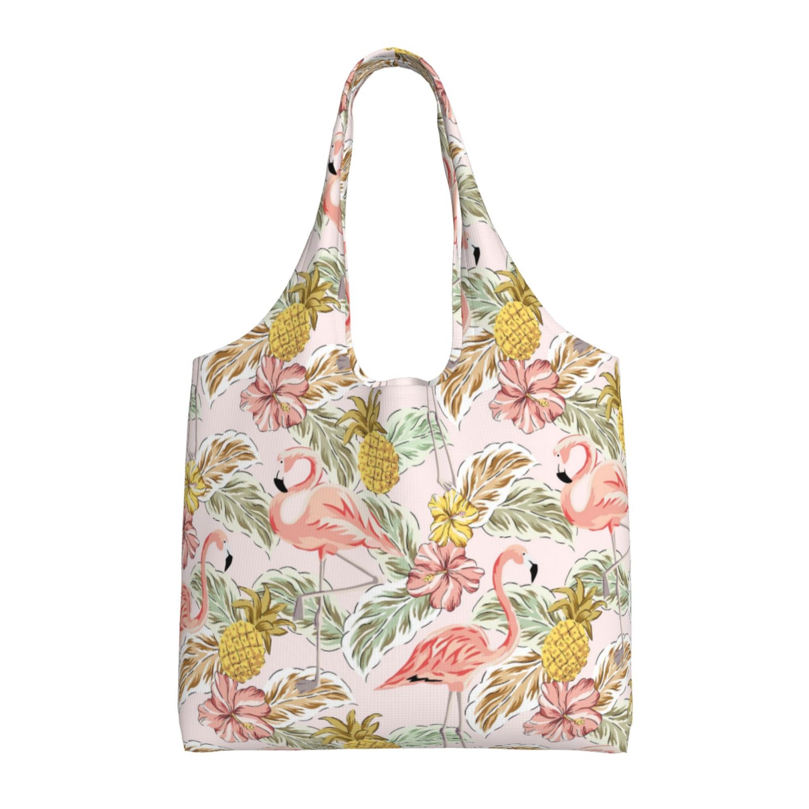Xecao's Tropical Flamingo Pineapple Canvas Tote Bag is a versatile ...