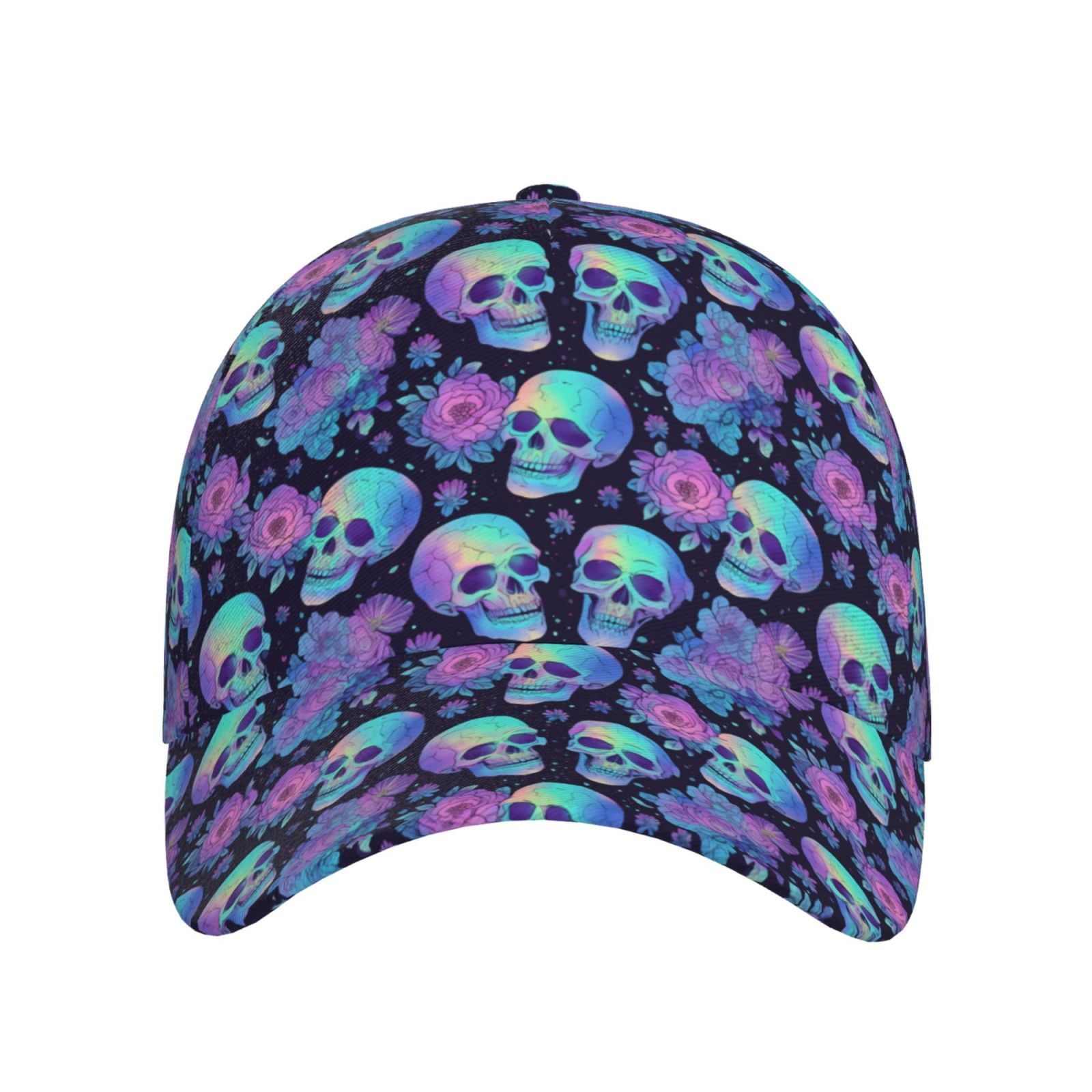 Xecao starry sky Skull flower for Baseball Cap: Unisex, crafted from ...
