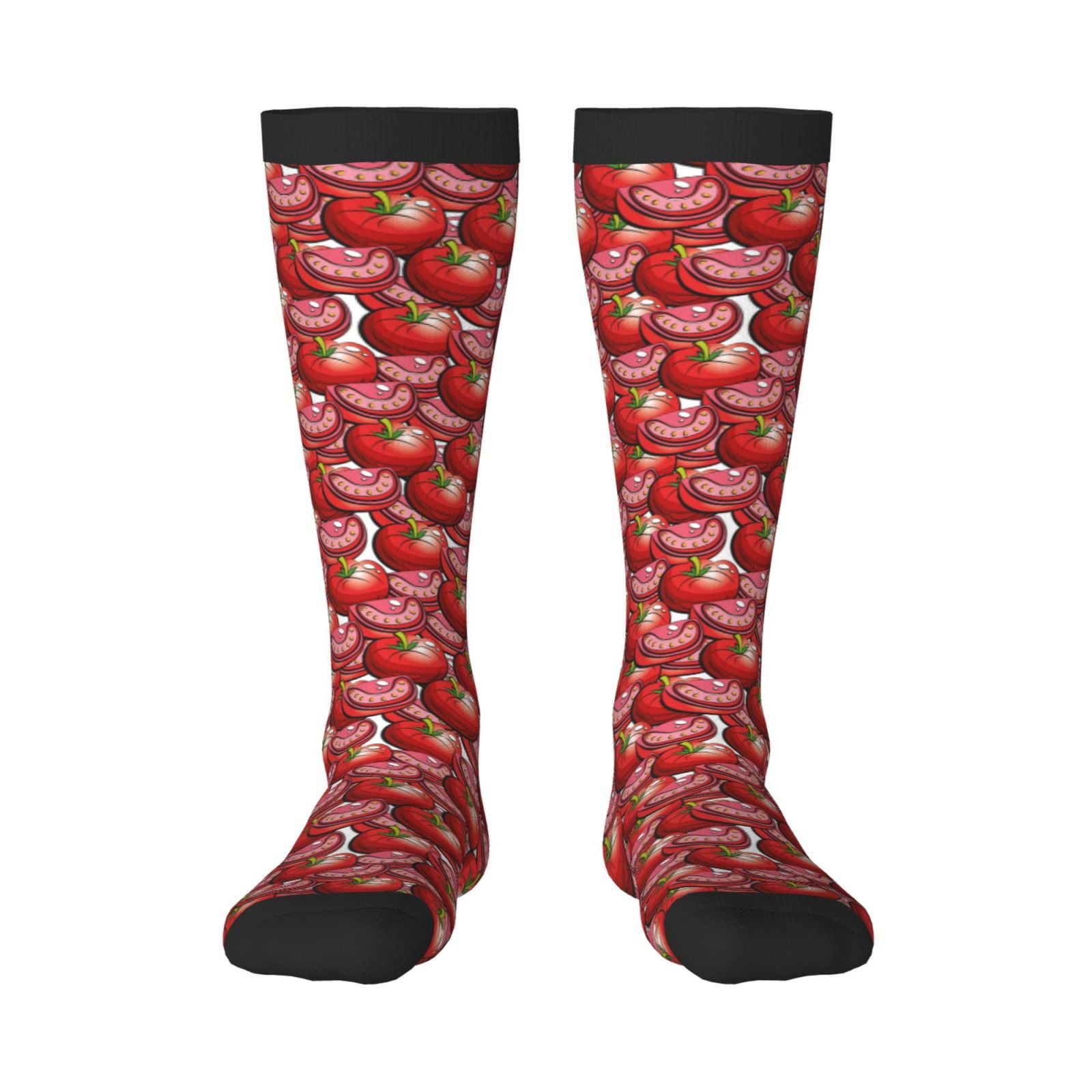 Xecao tomato Print Compression Socks for Both Men And Women for Running ...