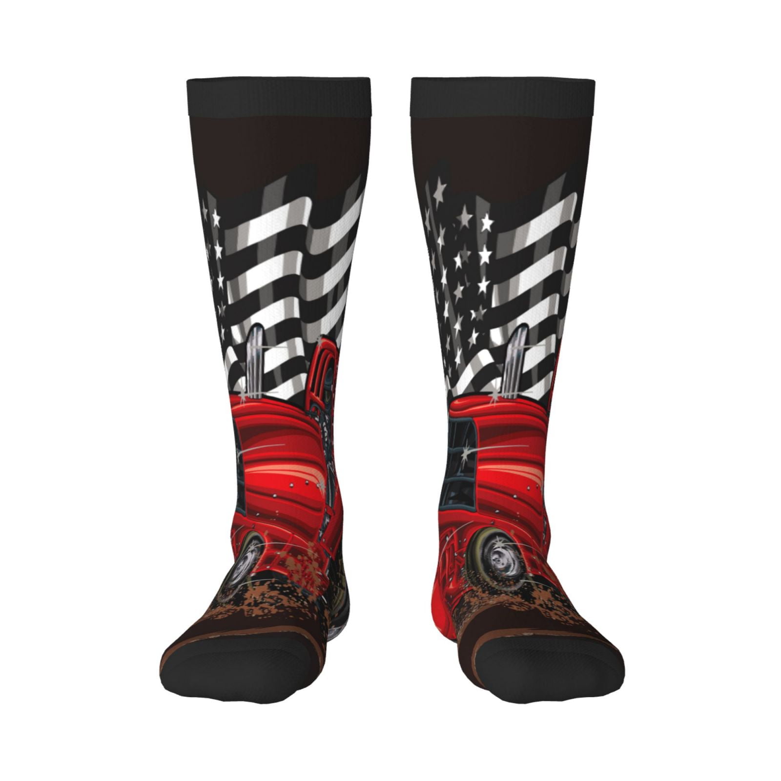 Xecao tractor Print Compression Socks for Both Men And Women for ...