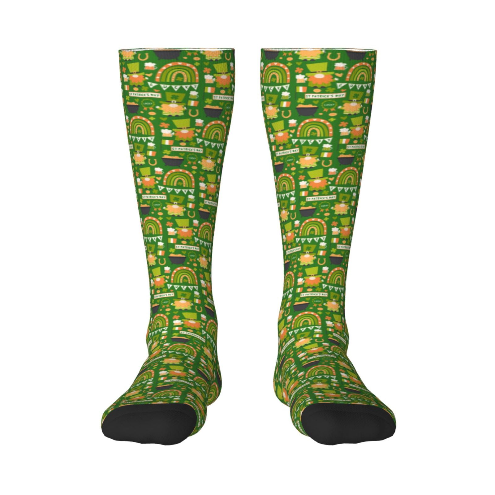 Xecao traditional Irish colours Print Compression Socks for Both Men ...