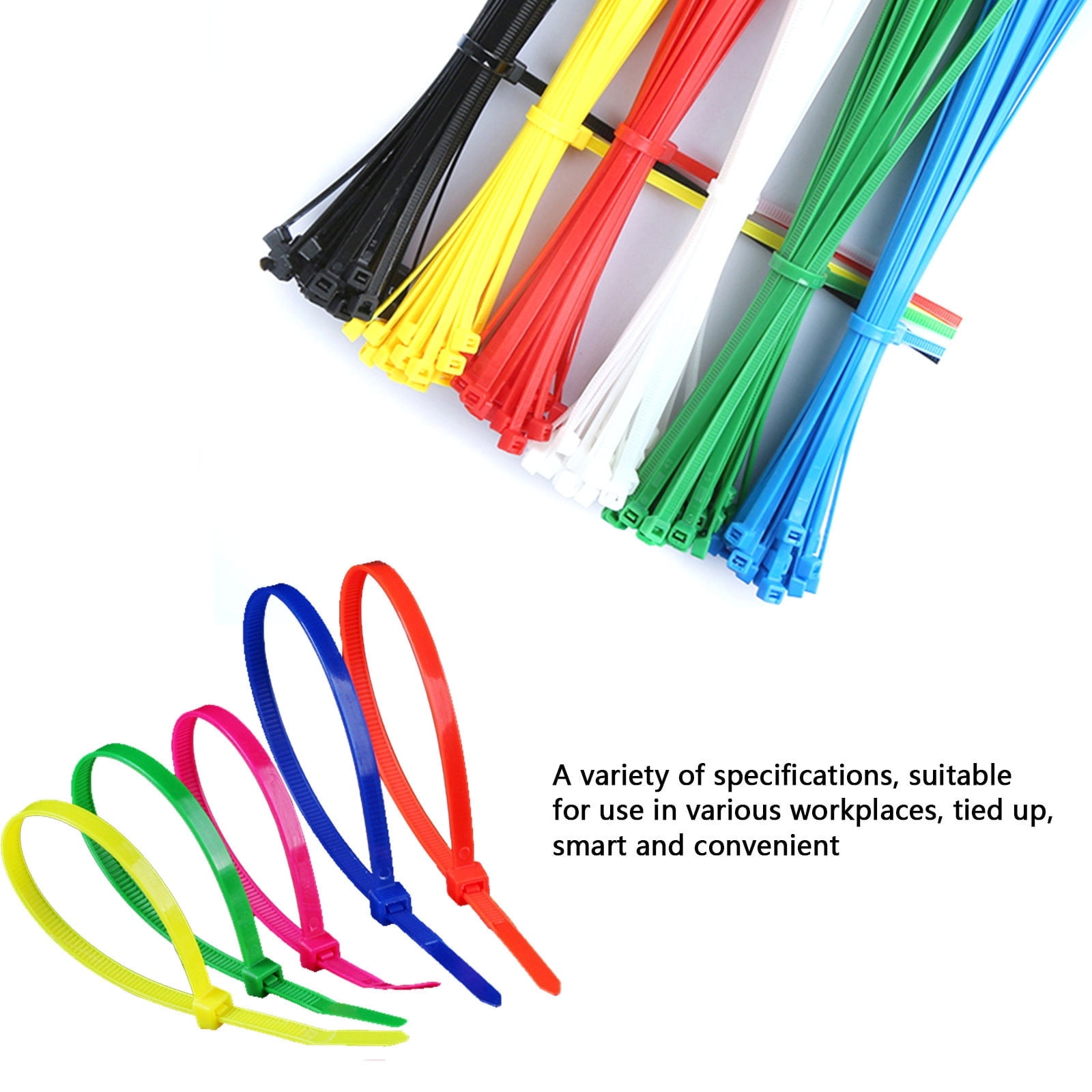 Xechzx 3x150mm Zip Ties Double Sided Toothed,100 pcs Tensile Strength ...