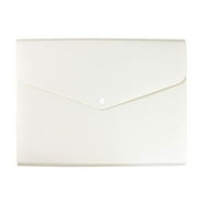 12 Pack A4 Size Plastic Filing Envelopes with Label Pocket, Assorted ...
