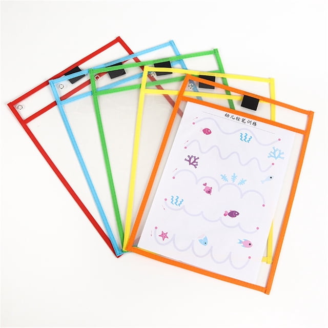 Xechzx File Folders, File Folders with Clear Front Pocket, Plastic ...