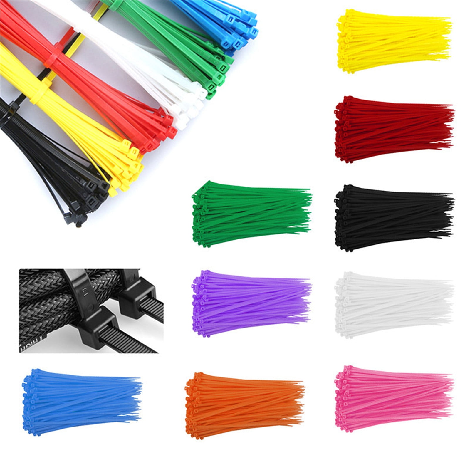 Xechzx Zip Ties Heavy Duty, Plastic Wire Ties, Multi-Purpose Wire ...
