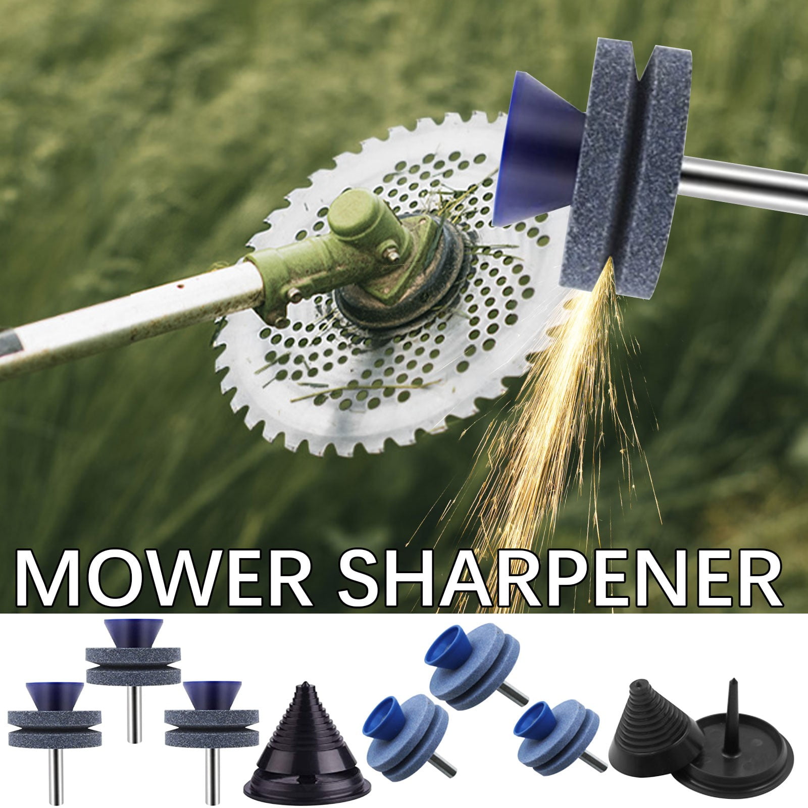 Xecvkr 2024 New Universal Mower Blade Sharpener Kit for Power Hand ...