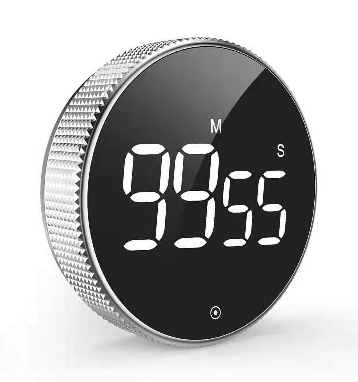 Xecvkr Adjustable Rotation Magnetic Kitchen Timer with Large Mirrored ...
