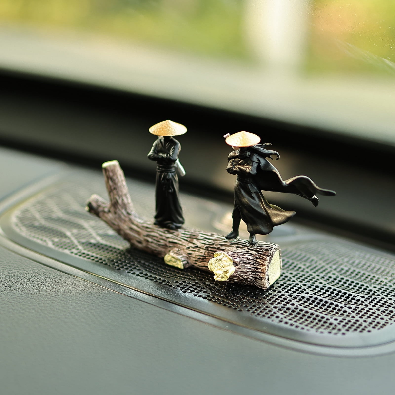 Xecvkr Ancient Style Mini Swordsman Figurine Desk Car Ornament Chivalry ...