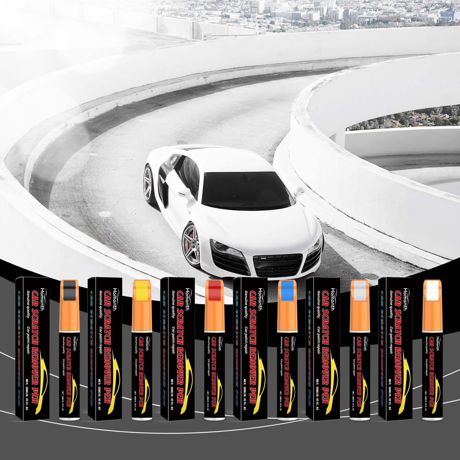 Xecvkr Auto Scratch Repair Pen with 12ml of Color Options for Quick ...