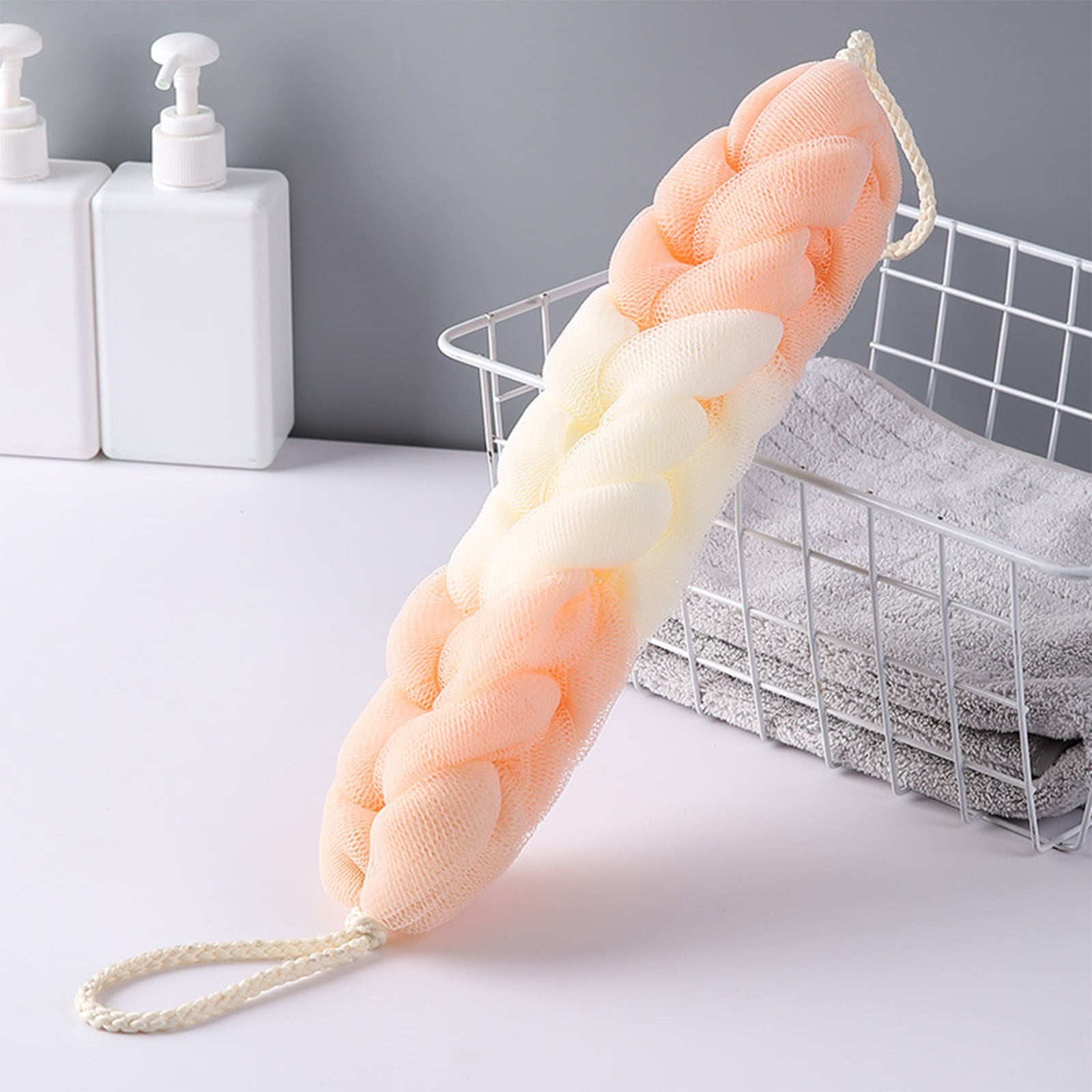 Xecvkr Bath Exfoliating Strip Back Scrubber for Shower Cleaning Mud ...