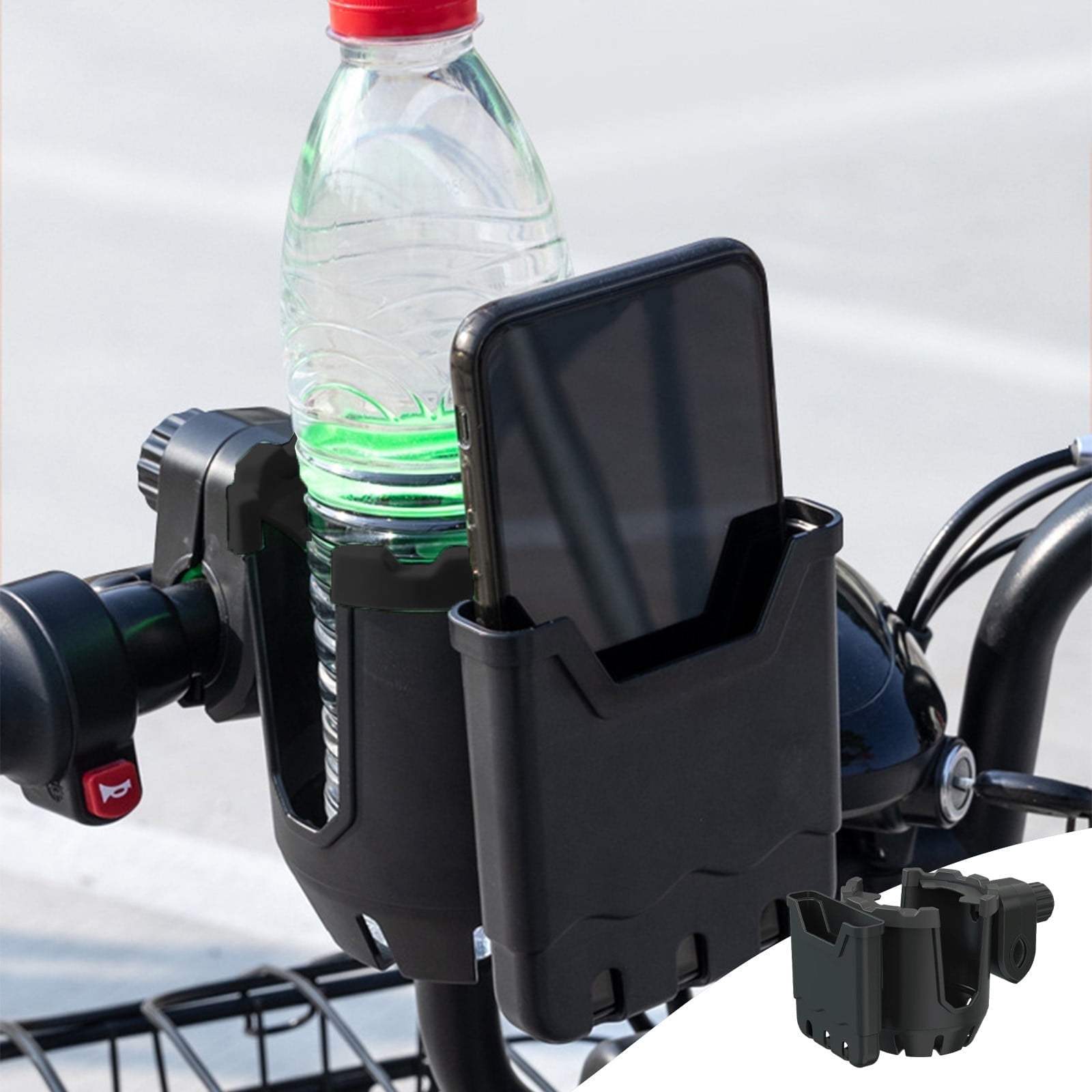 Xecvkr 2-in-1 Adjustable Drink Attachment: Universal Cup and Cell Phone ...