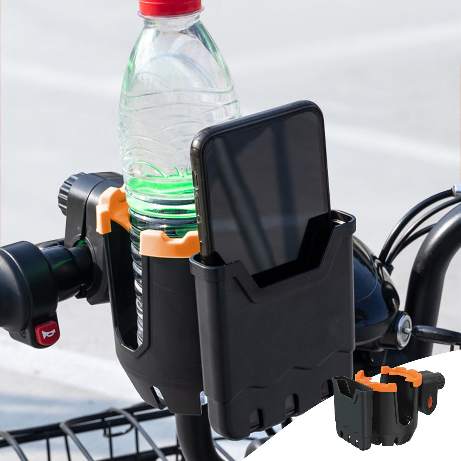 Xecvkr Cup Holder with Phone Holder, Bike Cup Holder, 2-in-1 Universal ...