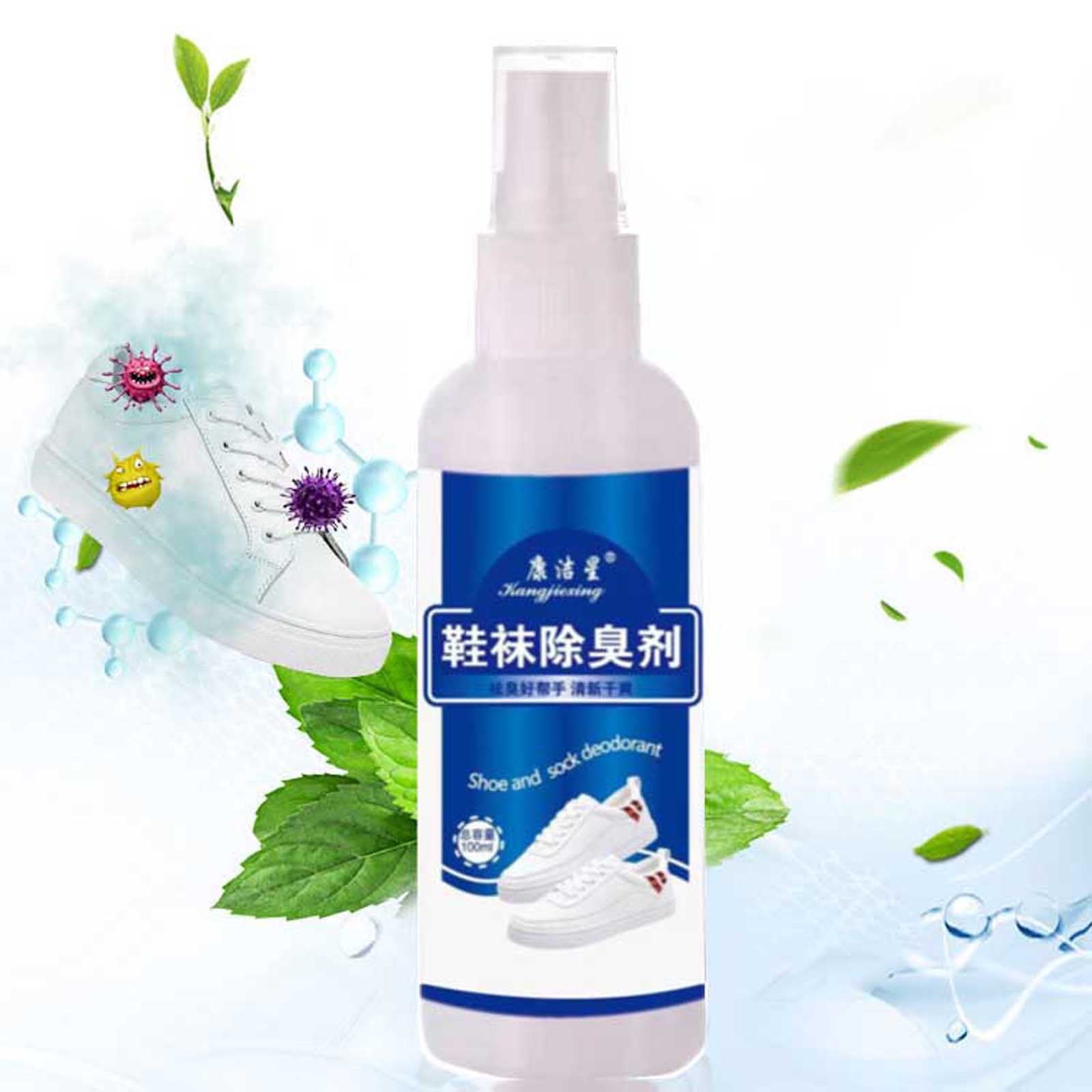 Xecvkr Deodorant Spray Shoe Sock Odor Eliminator Foot Odor Artifact ...