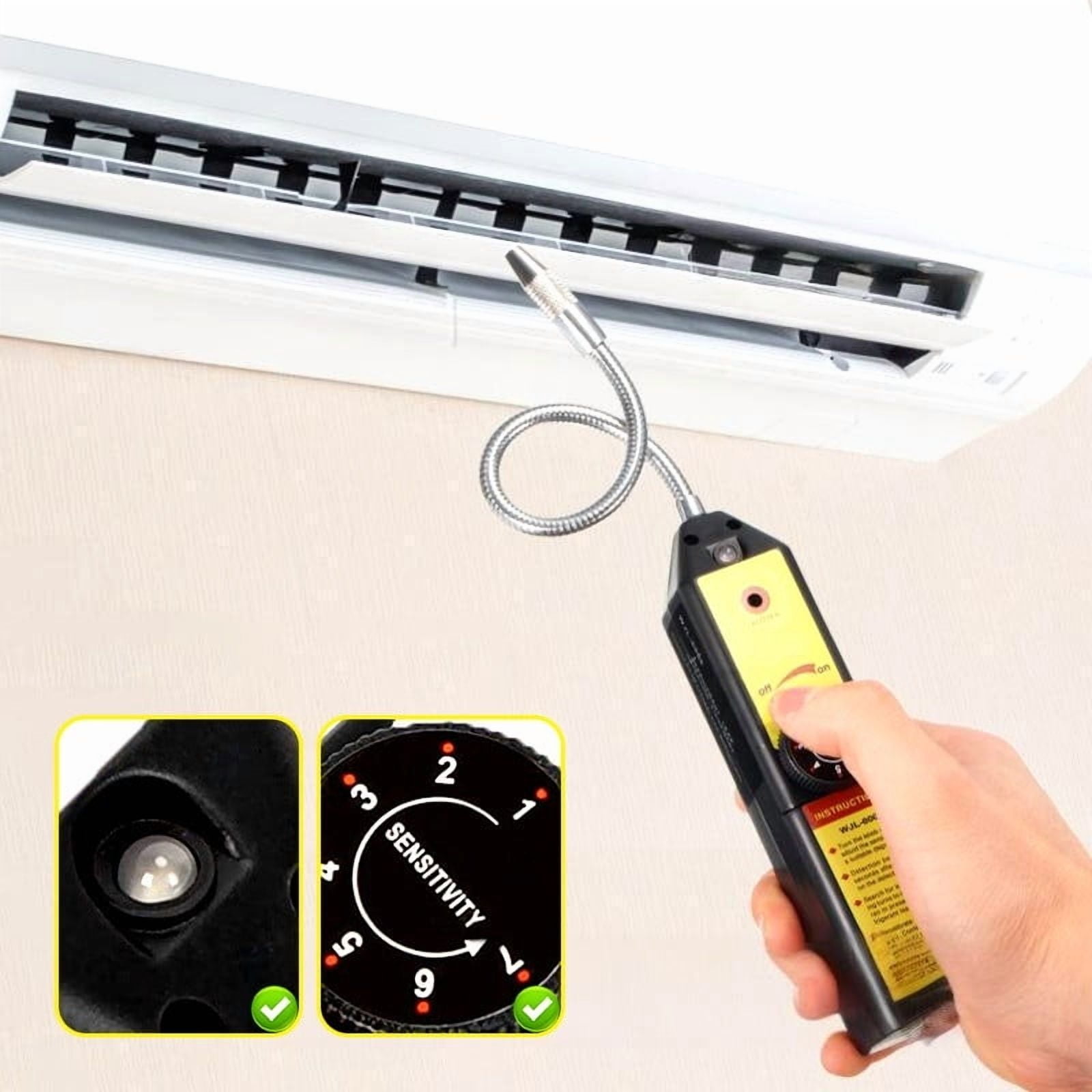Xecvkr Halogen Leak Detector Car AC Refrigerant Gas Tester Ultra High ...