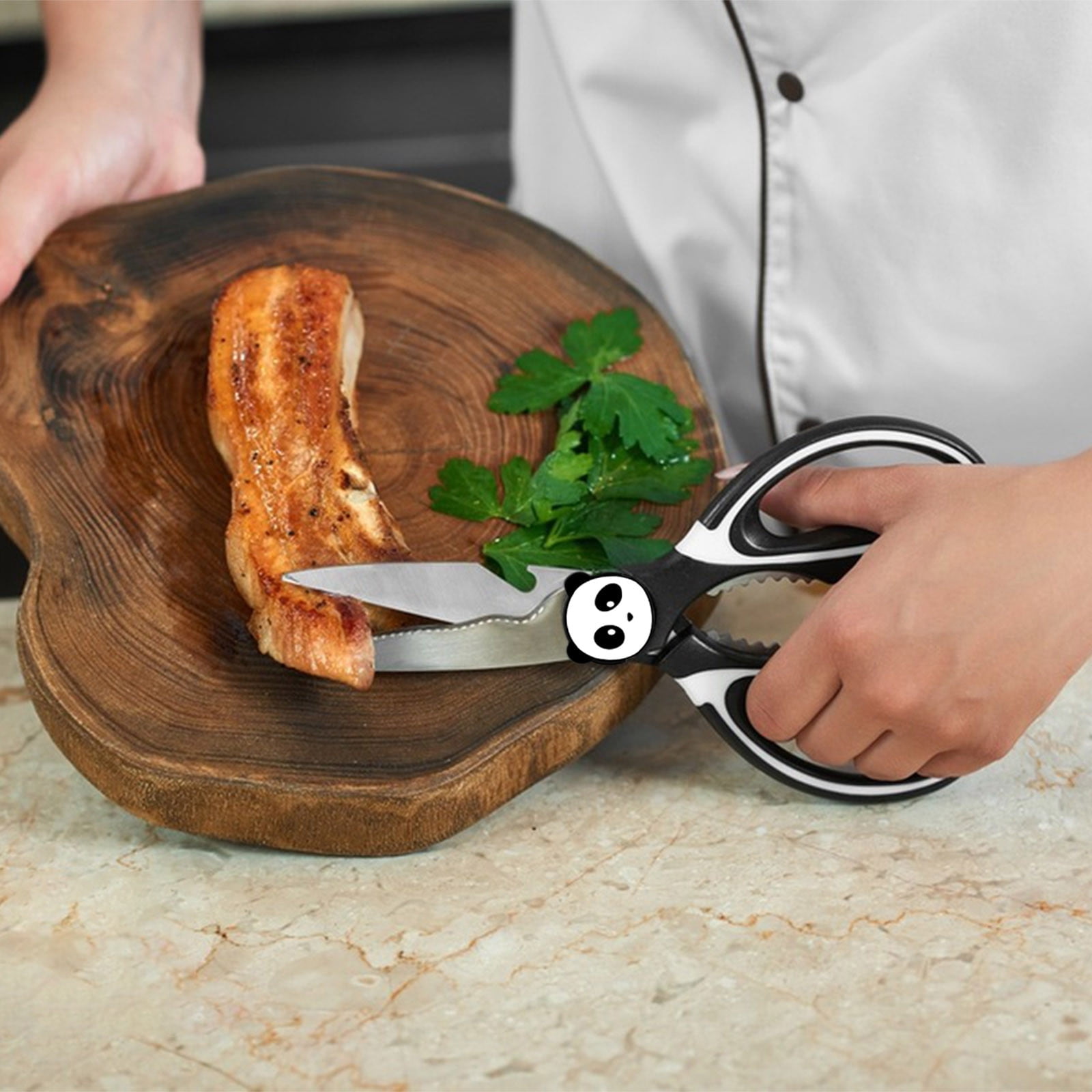 Xecvkr Heavy Duty Stainless Steel Kitchen Shears Set of 2 with ...