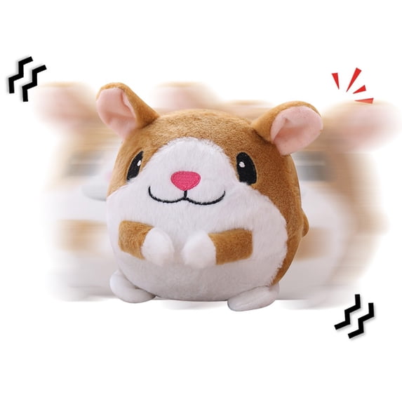 Xecvkr Interactive Light-Up Squeaky Ball Plush Toy USB Rechargeable ...