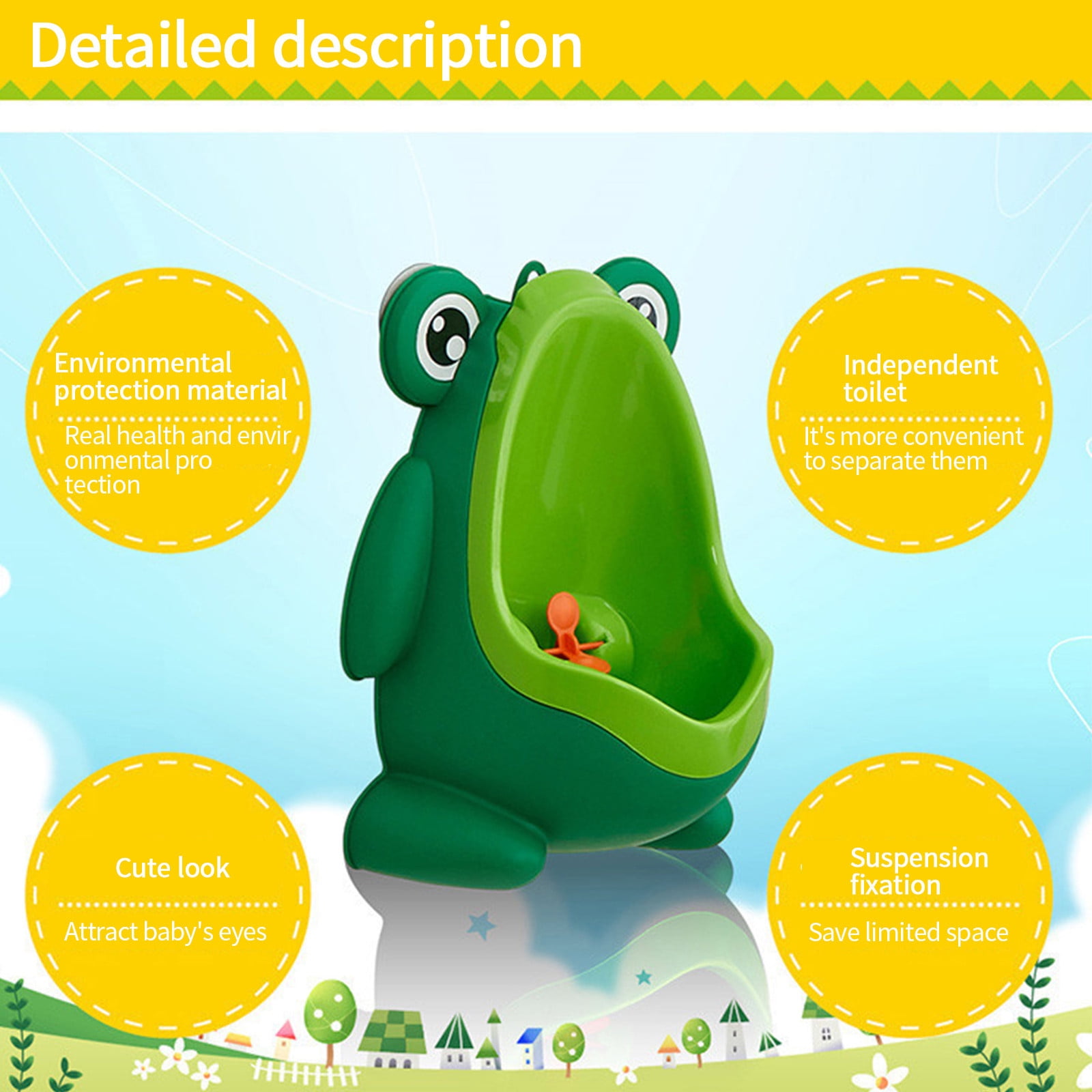 Xecvkr Kids Standing Urinal Wall Mount Shape Boys Potty Training ...