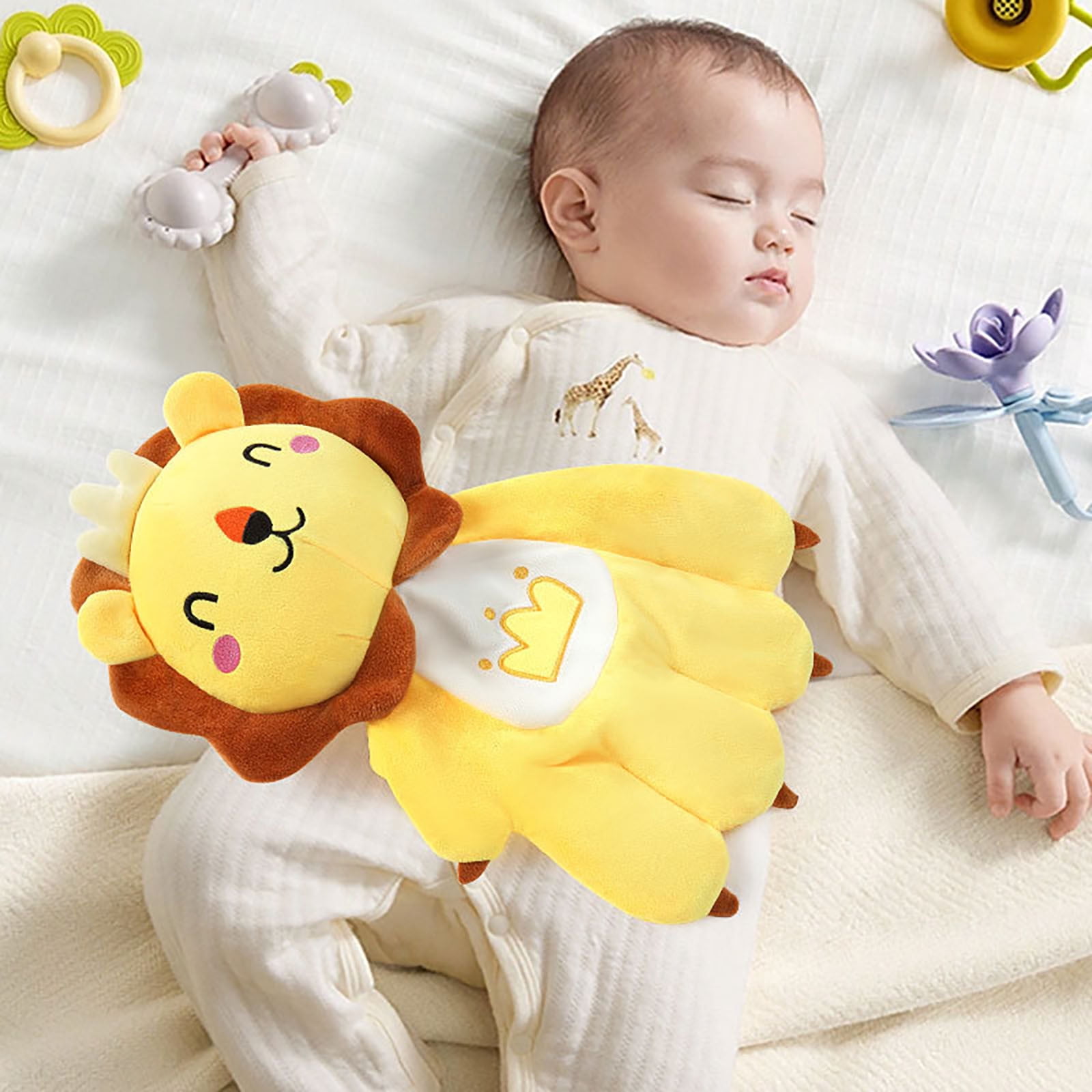 Xecvkr Kids Startle Sleeping Doll Soothing Security Palms Tapping ...