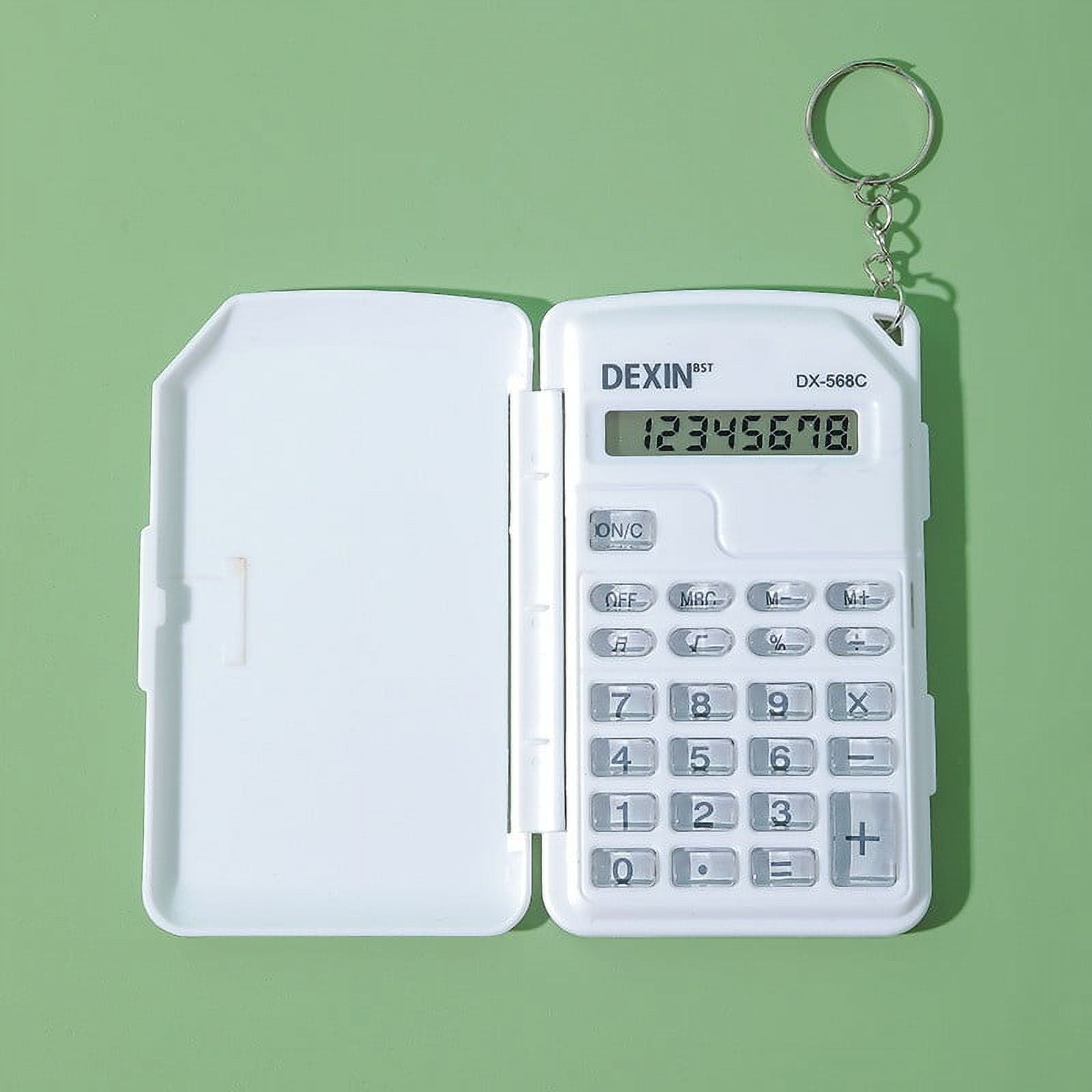 Xecvkr Portable Mini Flip Calculator 10-Digit Display Palm-Sized ...