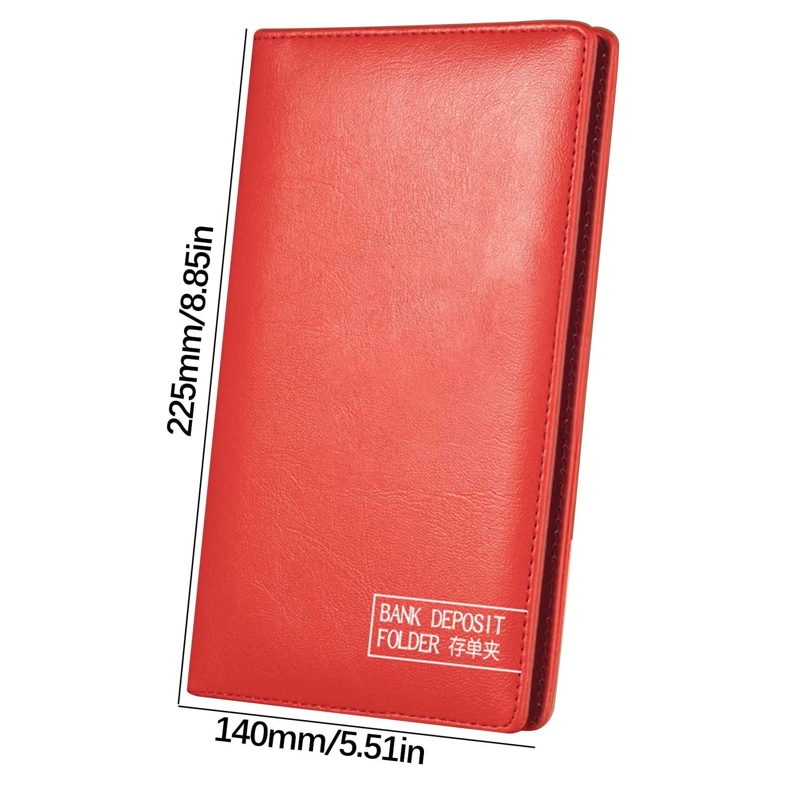 Xecvkr Premium Leather Checkbook Organizer with PVC Inner Pages - Store ...