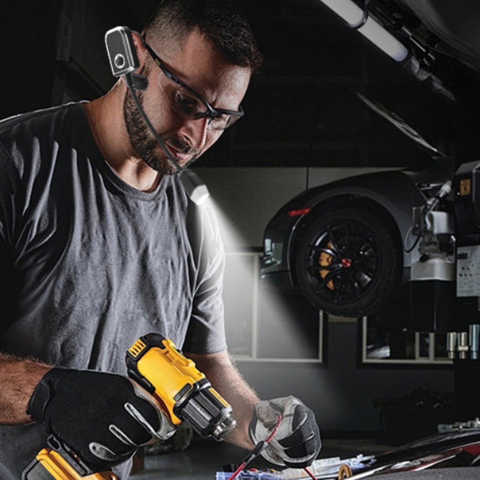 Xecvkr Rechargeable Ear Hanging Reading Light Hands Free LED Lamp with ...