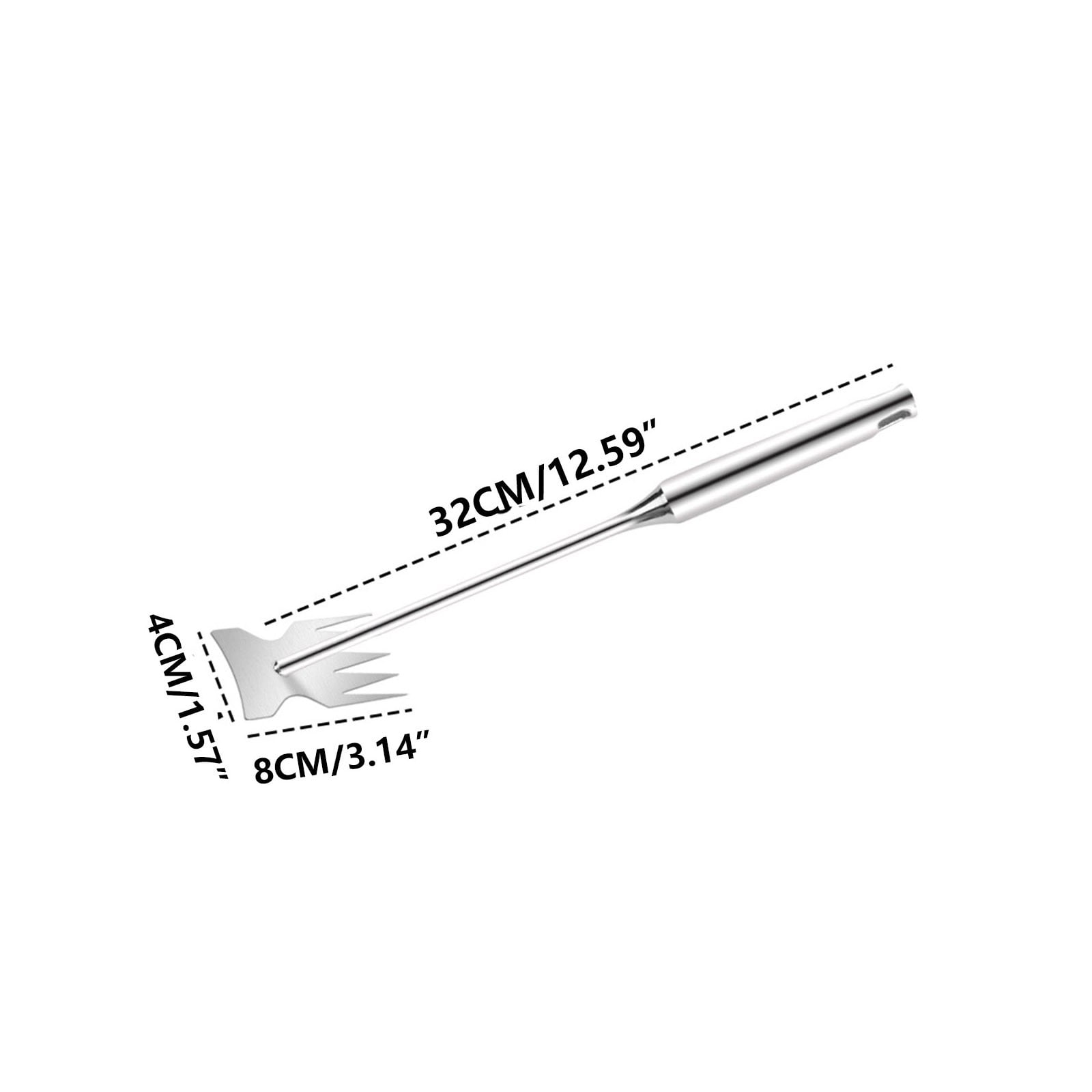 Xecvkr Stainless Steel 5-Tined Weeding Rake with Hanging Loop Durable ...