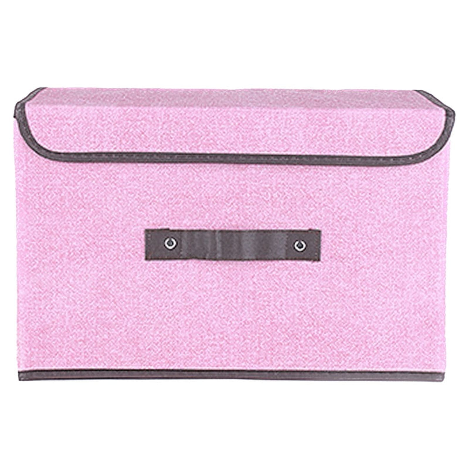 Xecvkr Storage Organizer Bins, Foldable Storage Box with Lid Fabric ...