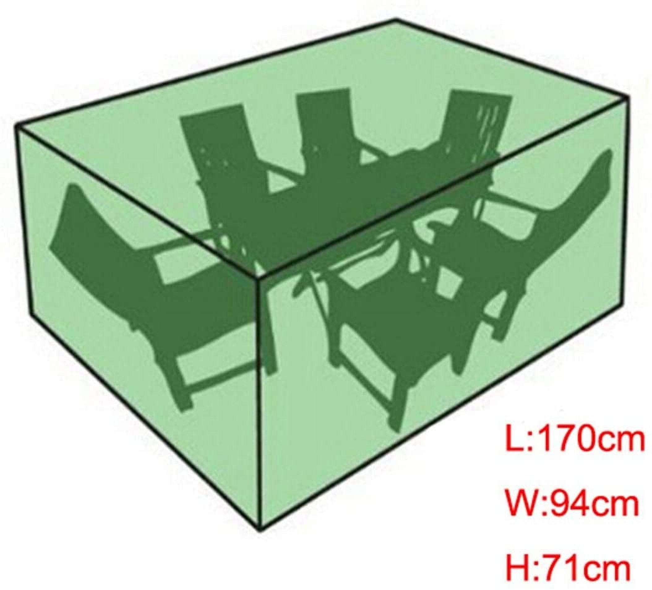 Xecvkr Sturdy Polyester & PVC Outdoor Garden Table Cover with Double ...
