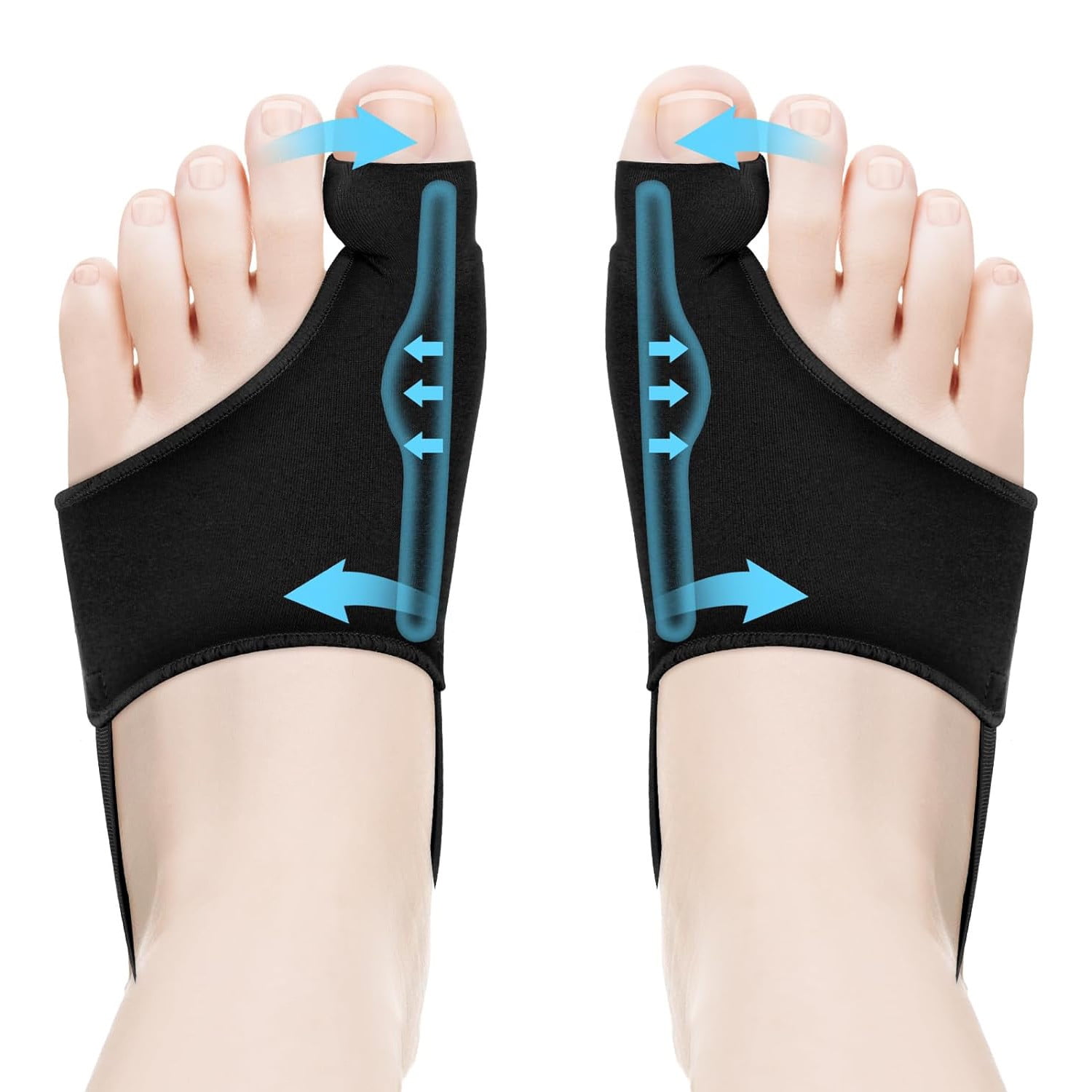 Xecvkr Toe Corrector Separator Hallux Valgus Relief Breathable ...