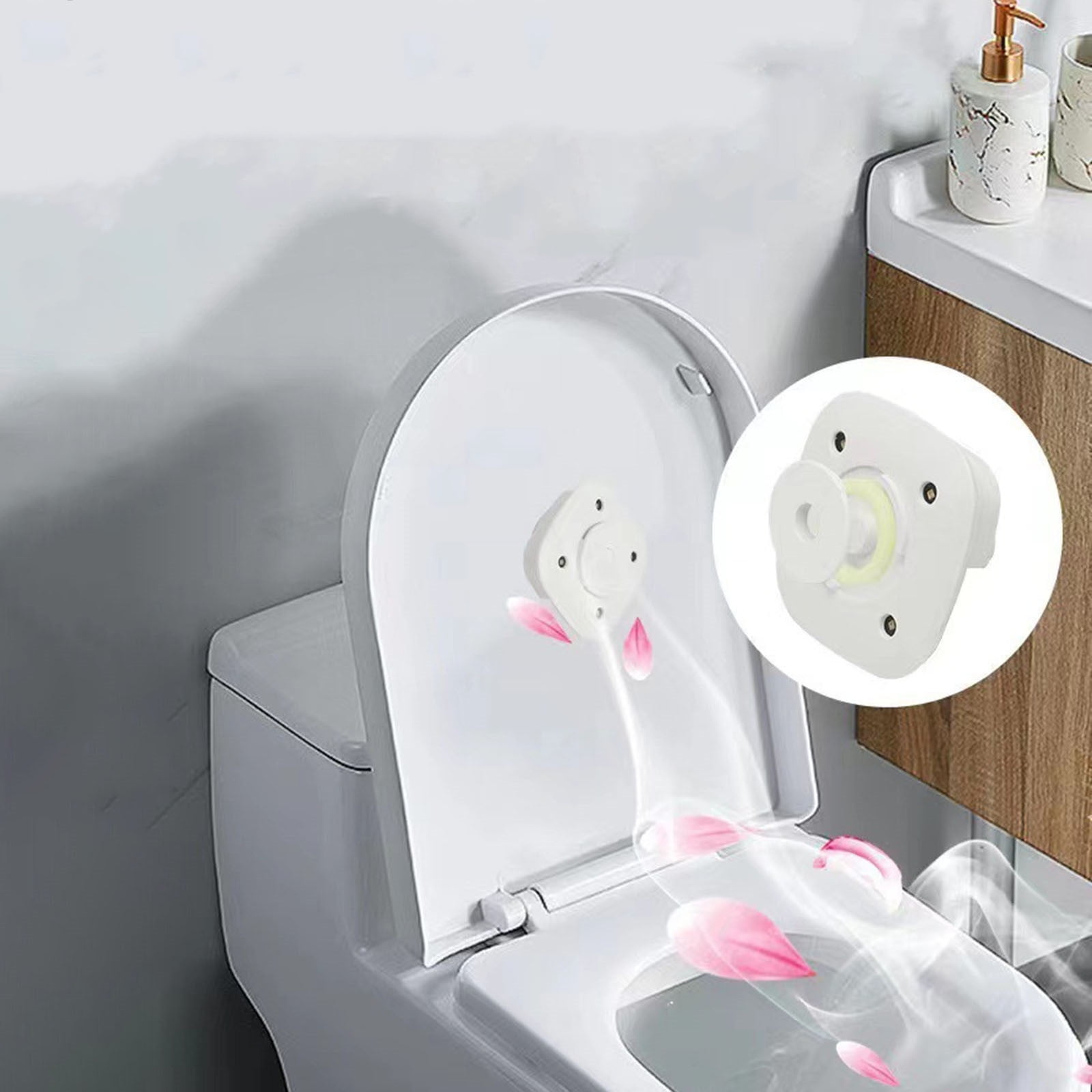 Xecvkr Toilet Automatic Deodorizer Smart Induction UV Lamp Odor Removal ...