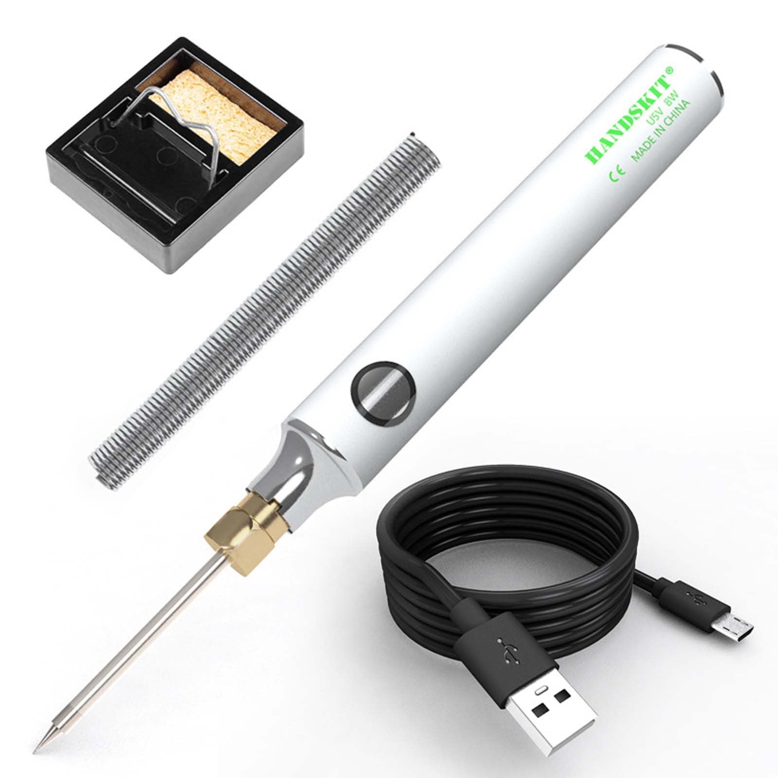 Xecvkr USB Portable Soldering Iron 5V 8W Fast Heating Adjustable ...