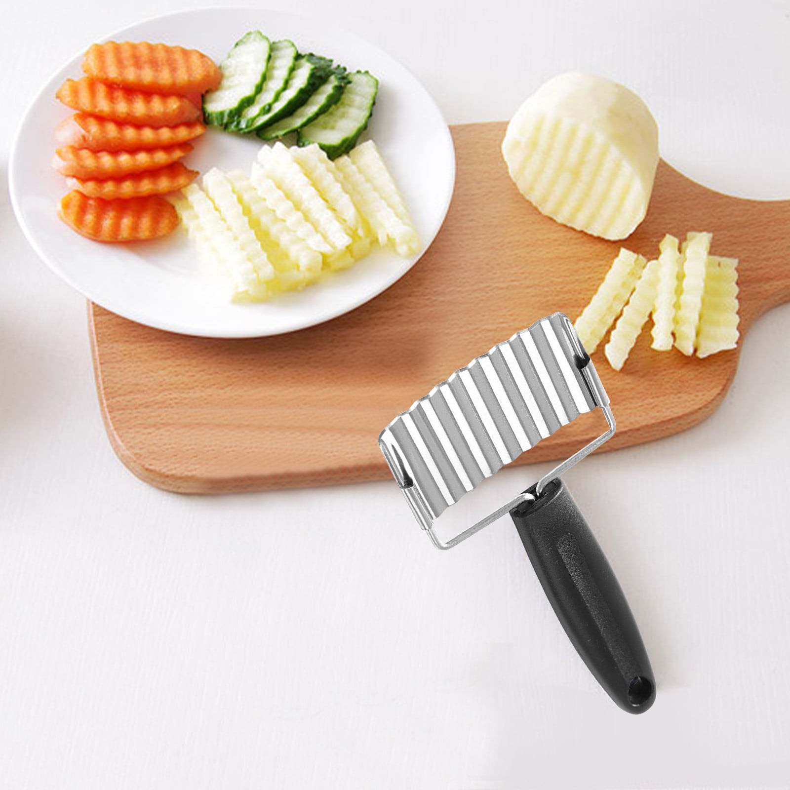 Xecvkr Wave Potato Knife - 1 Stainless Steel Kitchen Gadget for ...