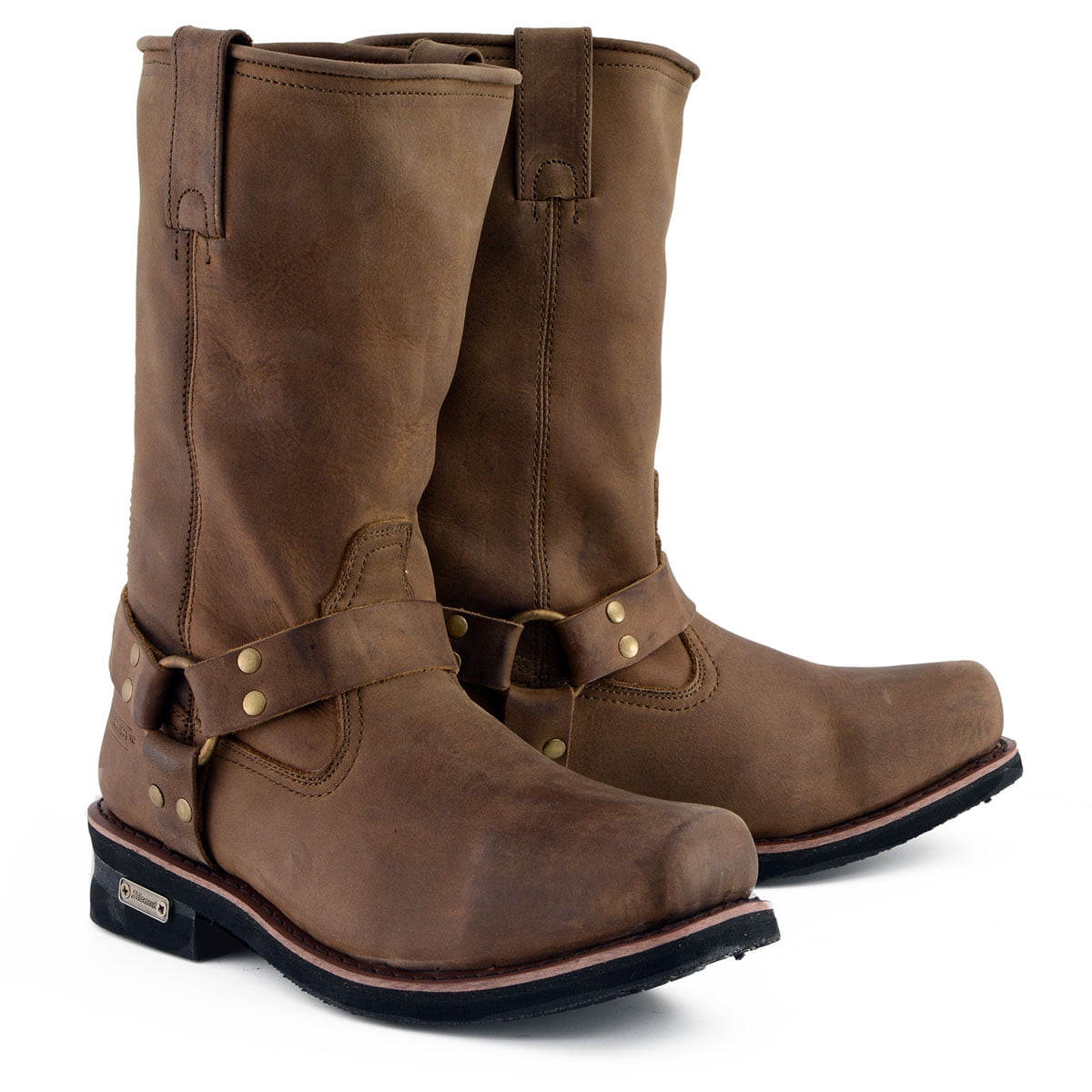 Xelement 1556 Men's 'Crazy Horse' Brown Leather Motorcycle Harness ...