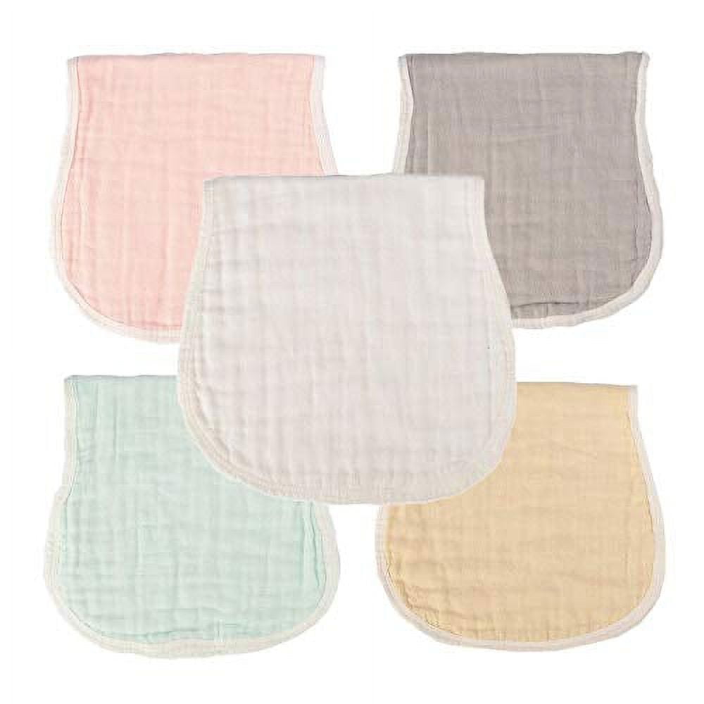 Xelparuc Organic Breathable and Ultra Absorbent Muslin Burp Cloth Baby ...
