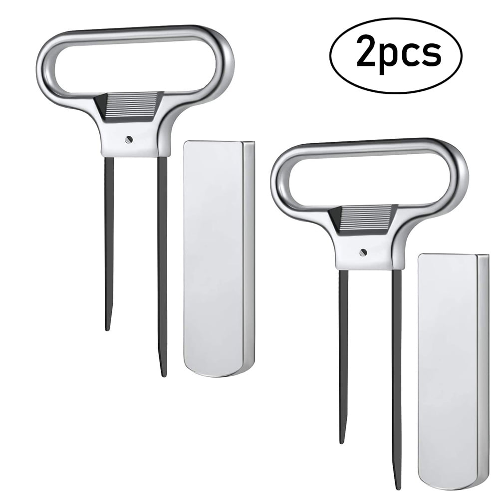Xemplaro 2pcs Cork Puller Wine Bottle Beer Opener Two-Prong Cork Puller with Cover for Wine ...