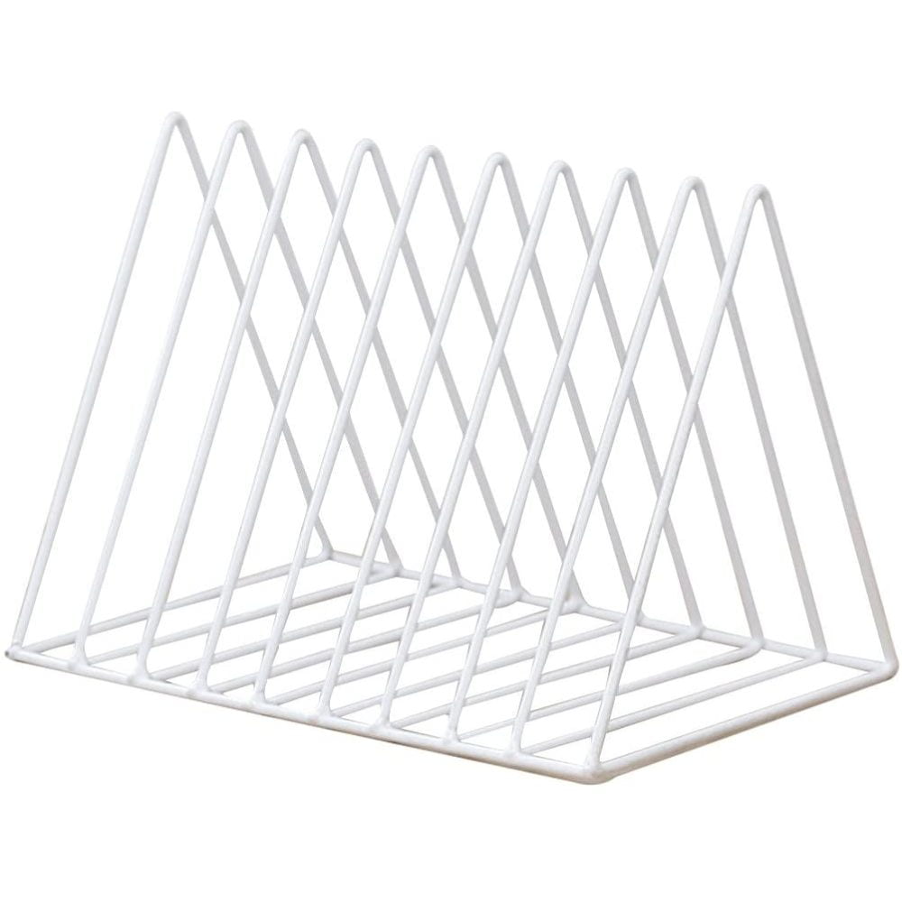 Xemplaro Triangular file rack, 5-slot metal recording rack, magazine ...