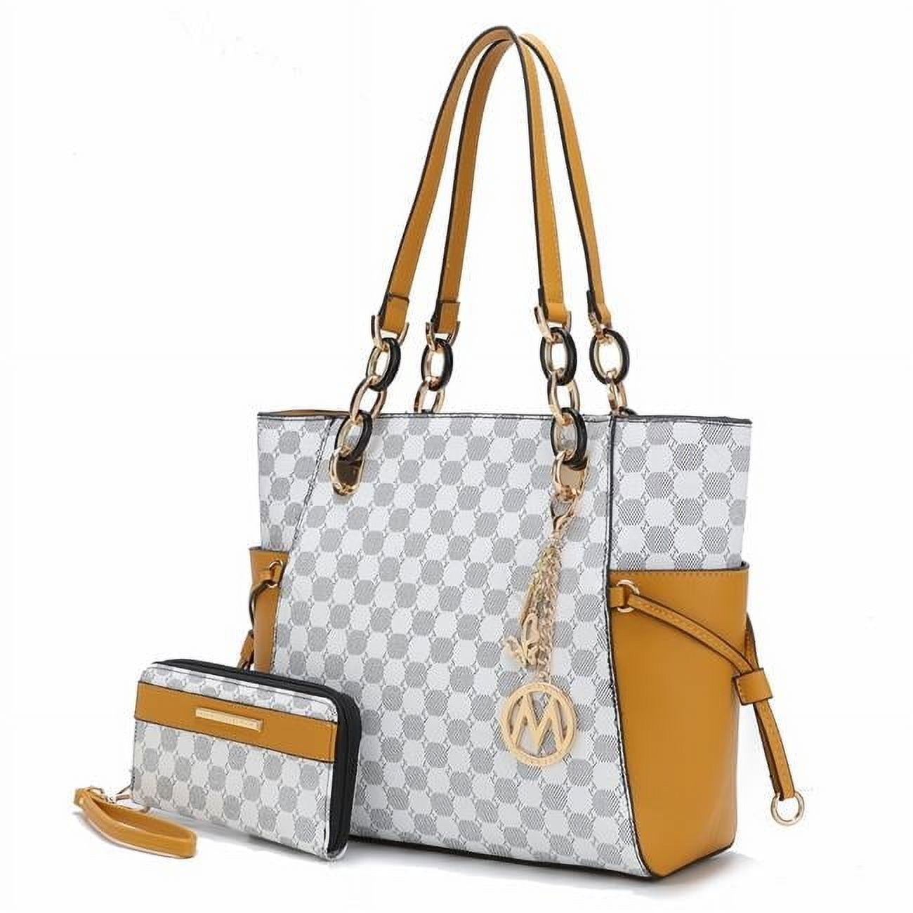 Xenia Circular Print Tote Bag with Wallet - Walmart.com