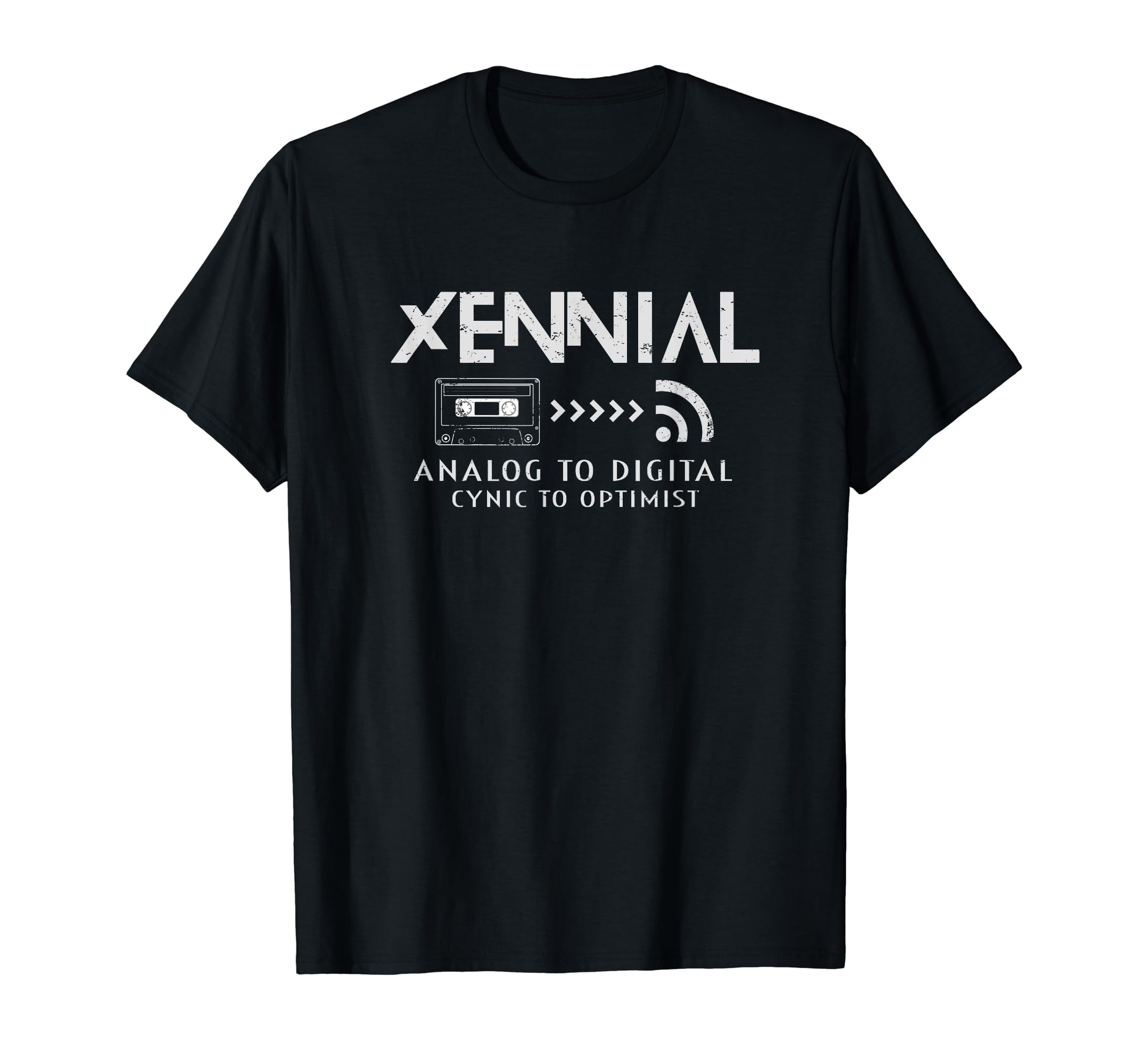 Xennial Analog to Digital Generational T-Shirt - Walmart.com