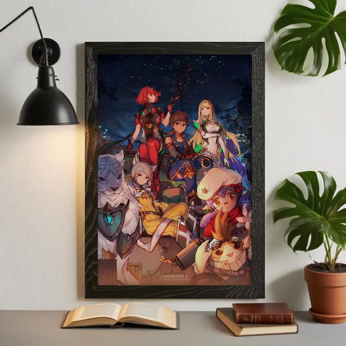 Xenoblade Chronicles 2 Anime, Animation Fan merchandise, Unframed ...