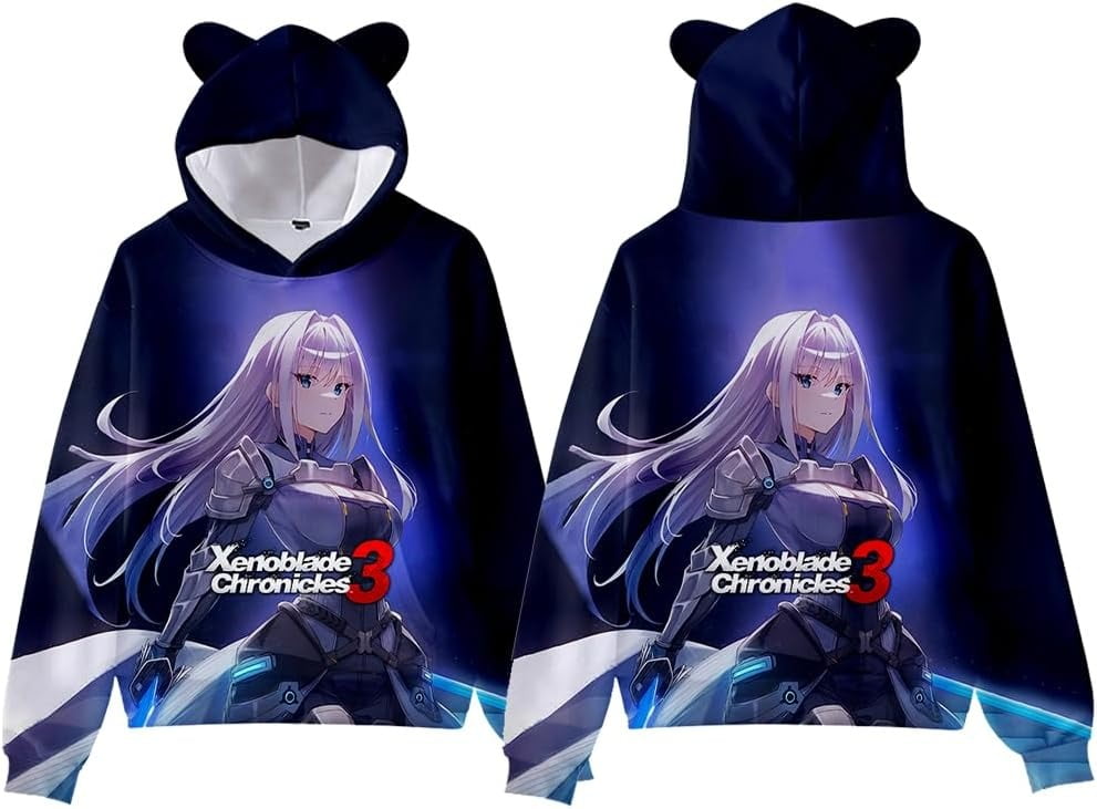 Xenoblade Chronicles 3 Game 3D Print Cosplay Men/Women Bear Ears Kawaii ...