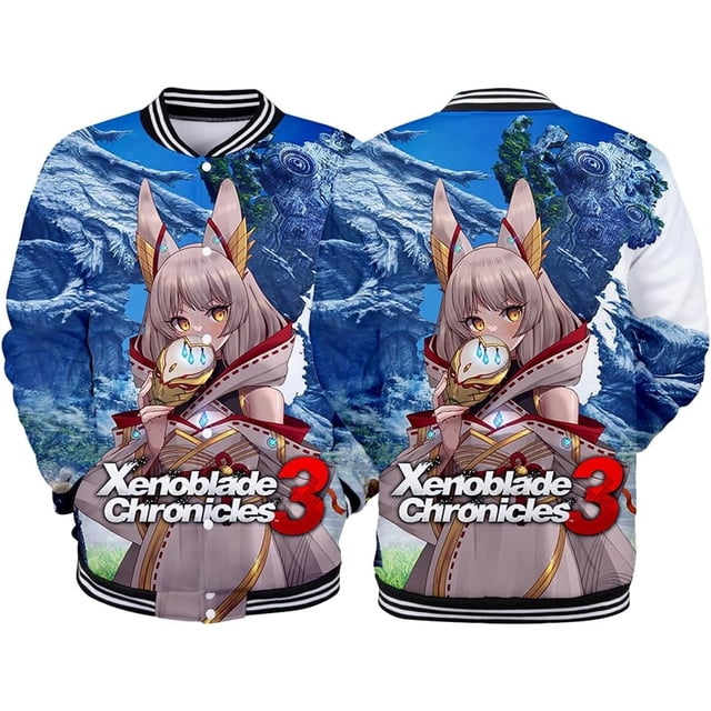 Xenoblade Chronicles 3 Game Merch Button Jacket Baseball Bomber Jacket ...