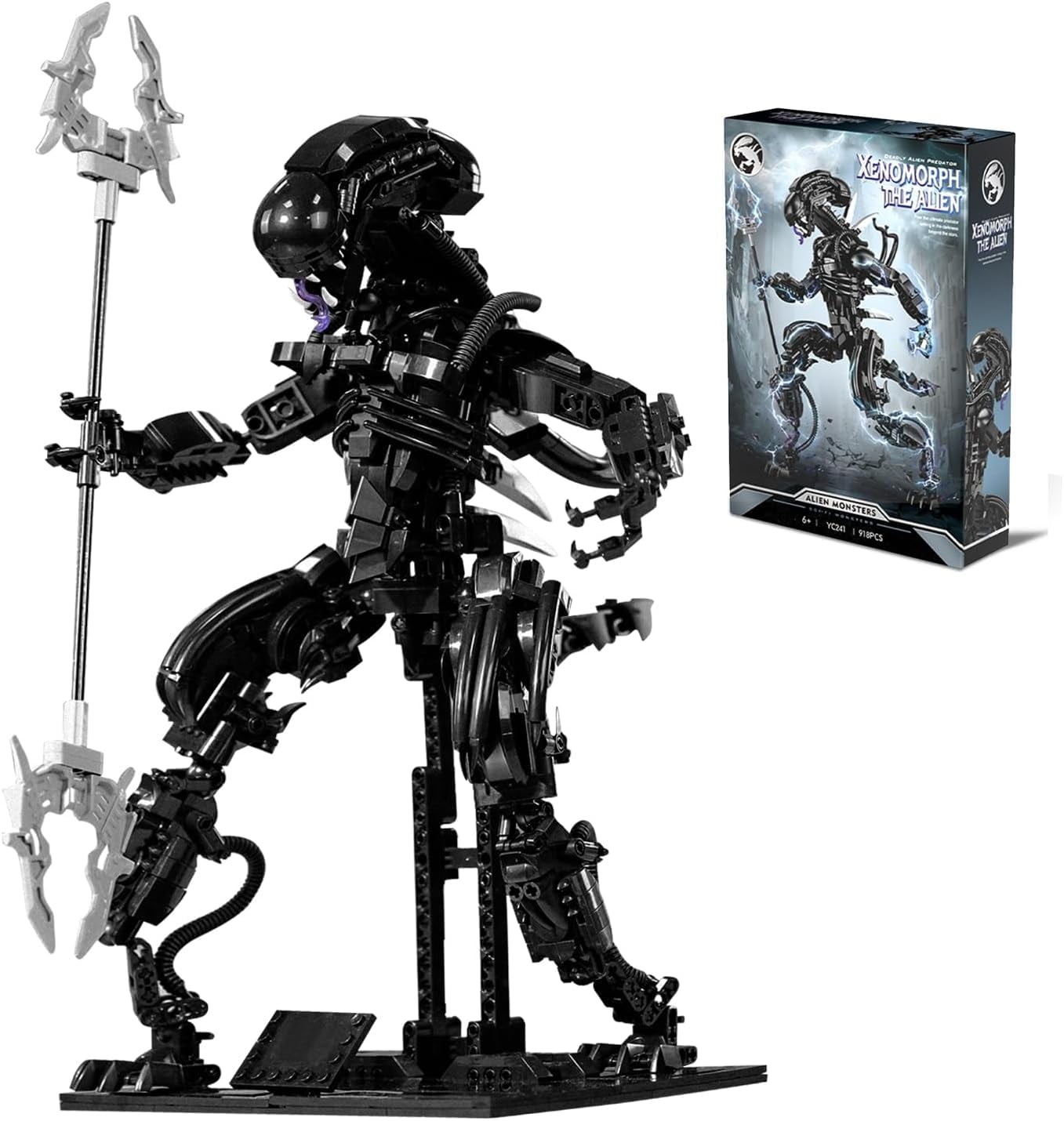 Xenomorph Building Blocks Set, Xenomorph Action Figure Building Sets ...