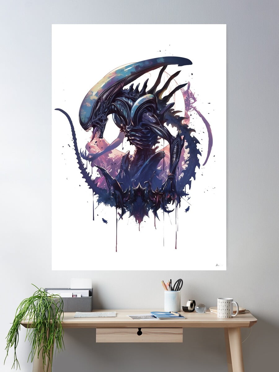 Xenomorph From Alien And Romulus Poster Wall Art, Modern Wall Decor For ...