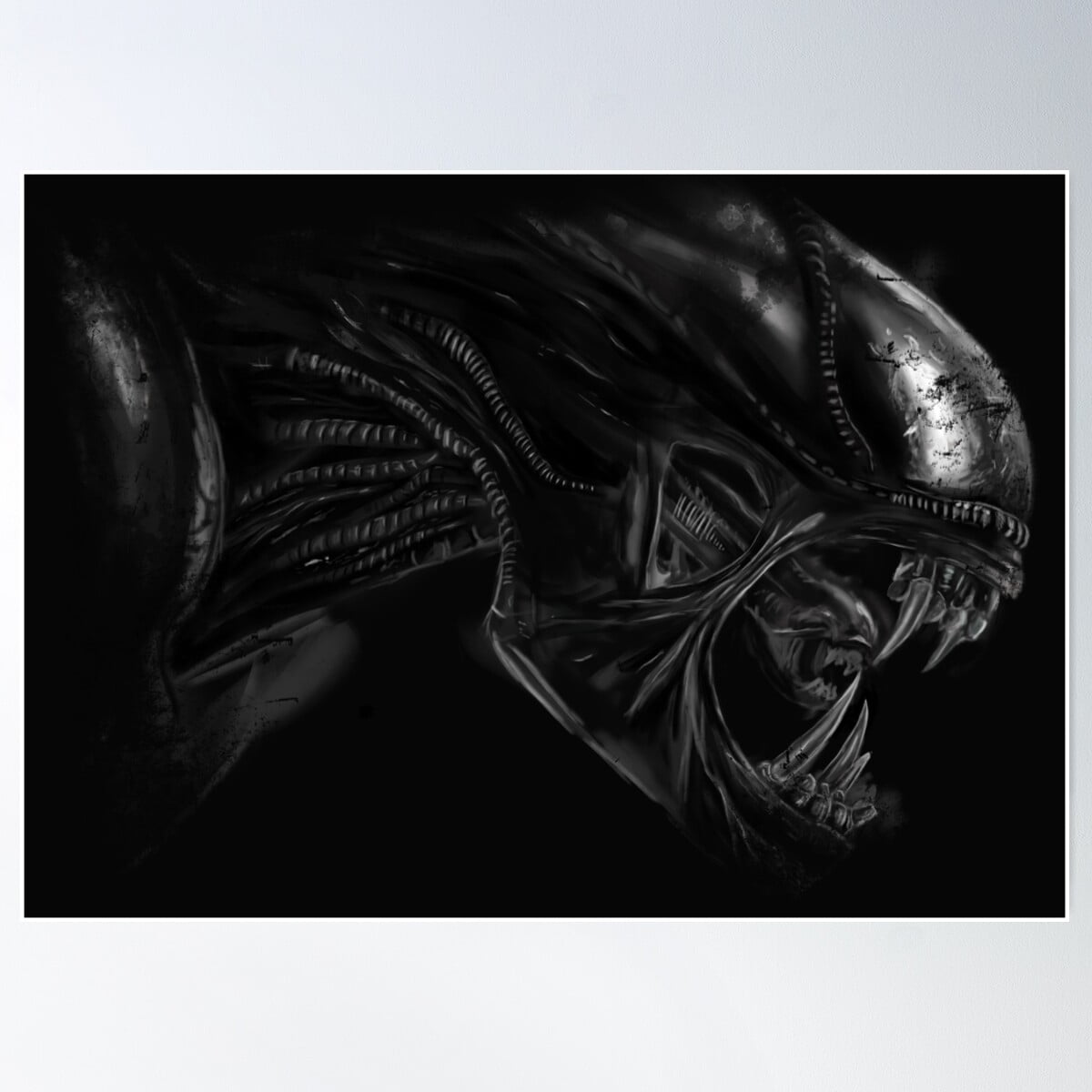 Xenomorph Poster Wall Art, Modern Wall Decor For Living Room Bedroom ...