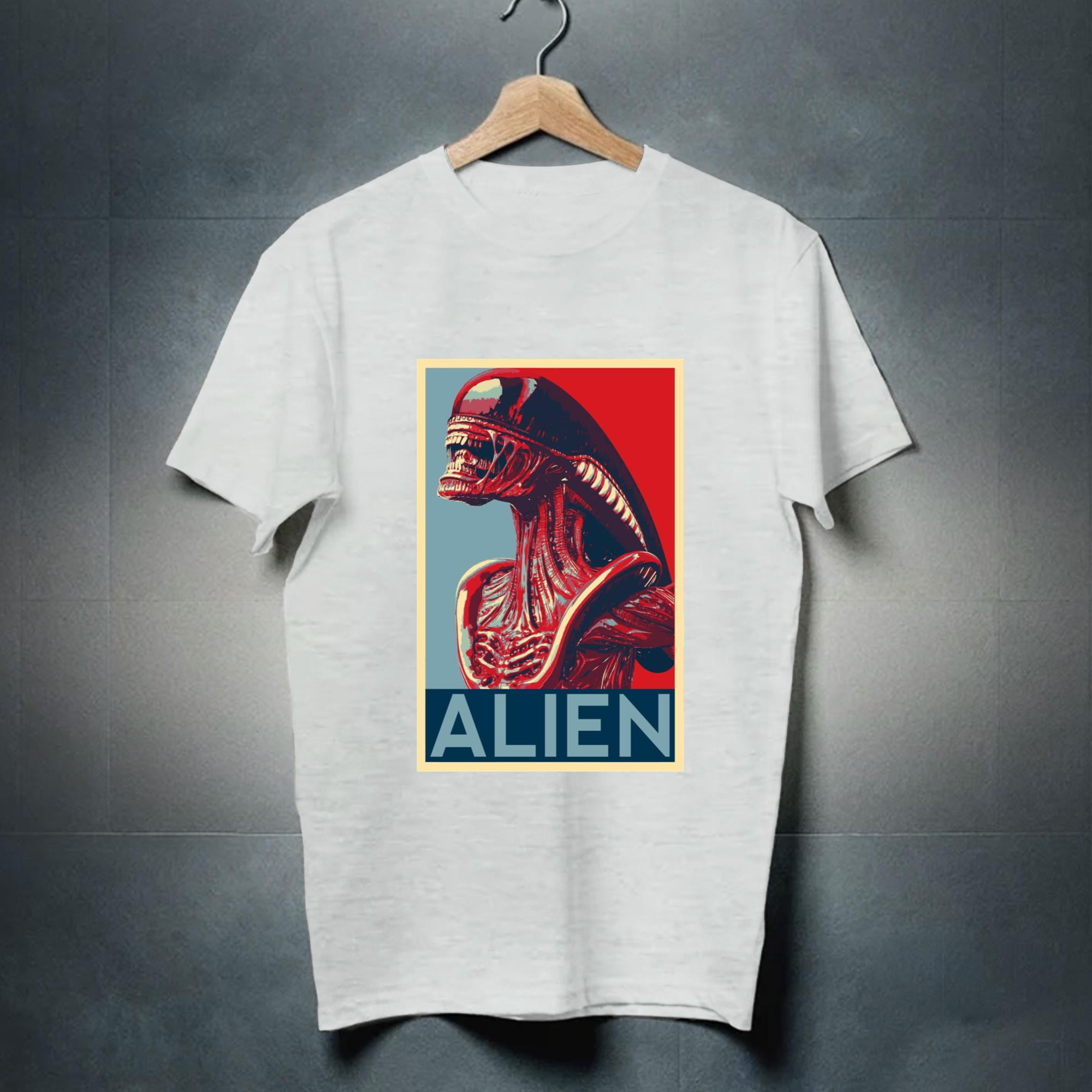 Xenomorph Retro Sci-Fi Shirt – 70s 80s Alien Movie Inspired Graphic Tee ...