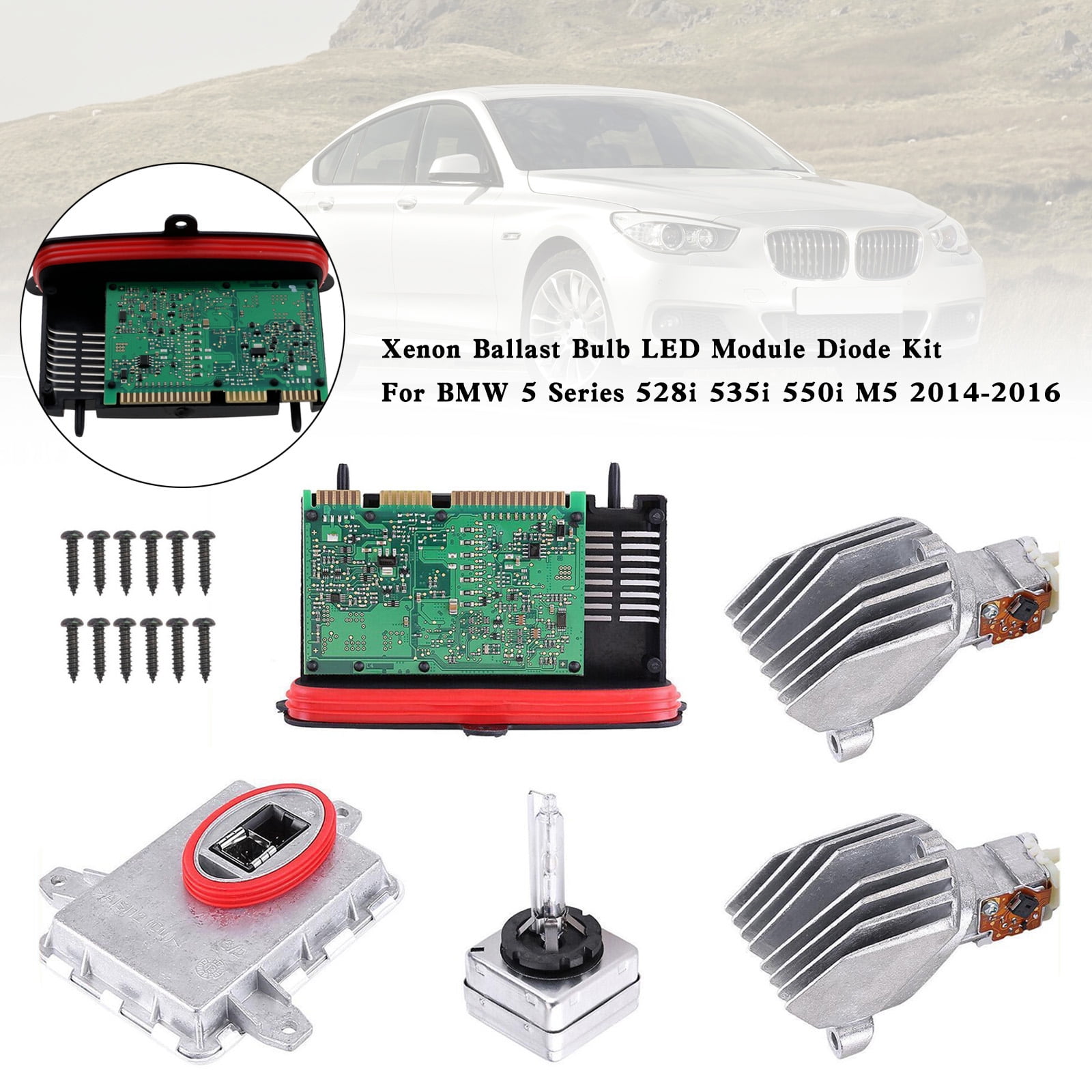 Xenon Ballast Bulb LED Module Diode Kit For BMW 5 Series 528i 535i 550i ...