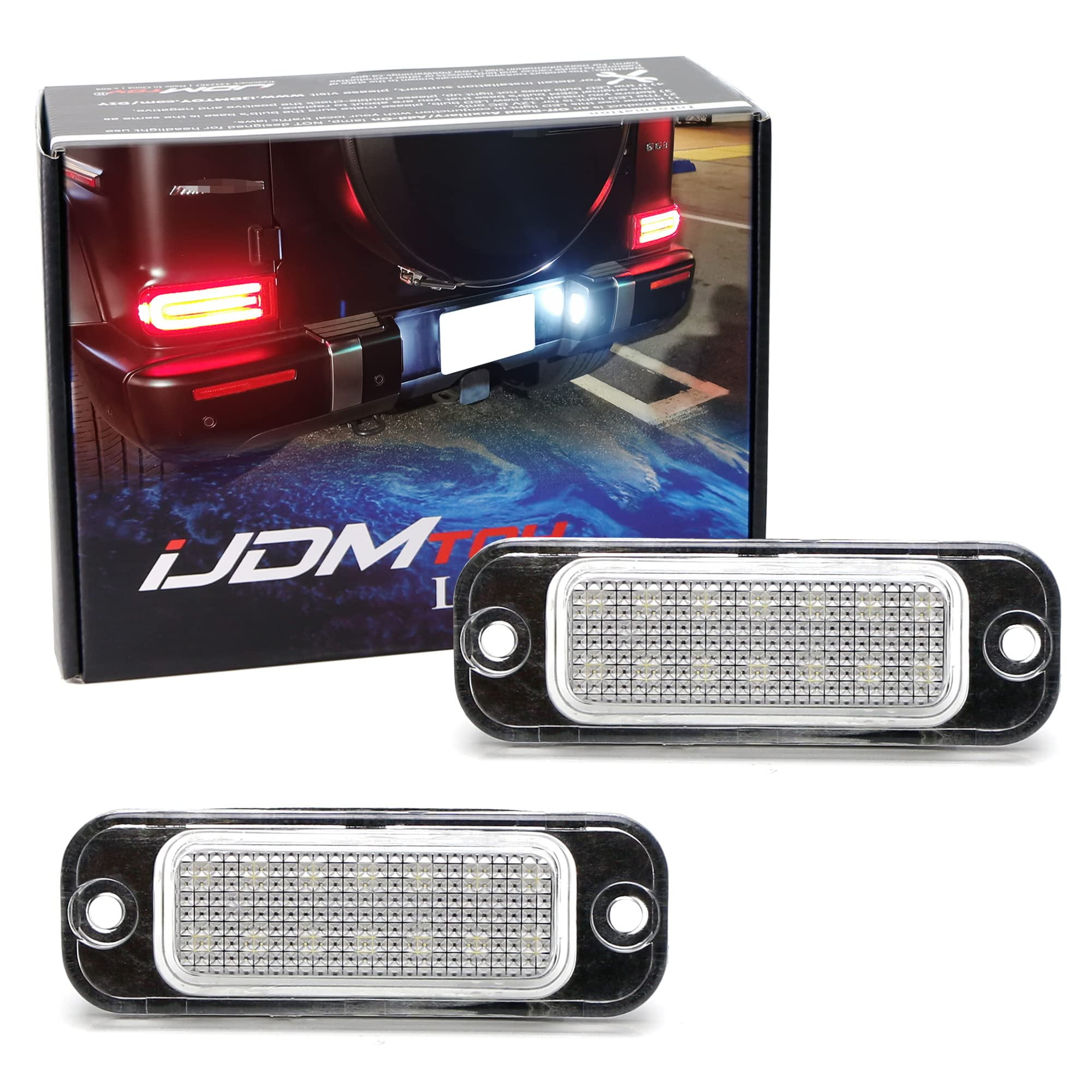 Xenon White Full LED License Plate Light Kit For Mercedes 2019-up G ...