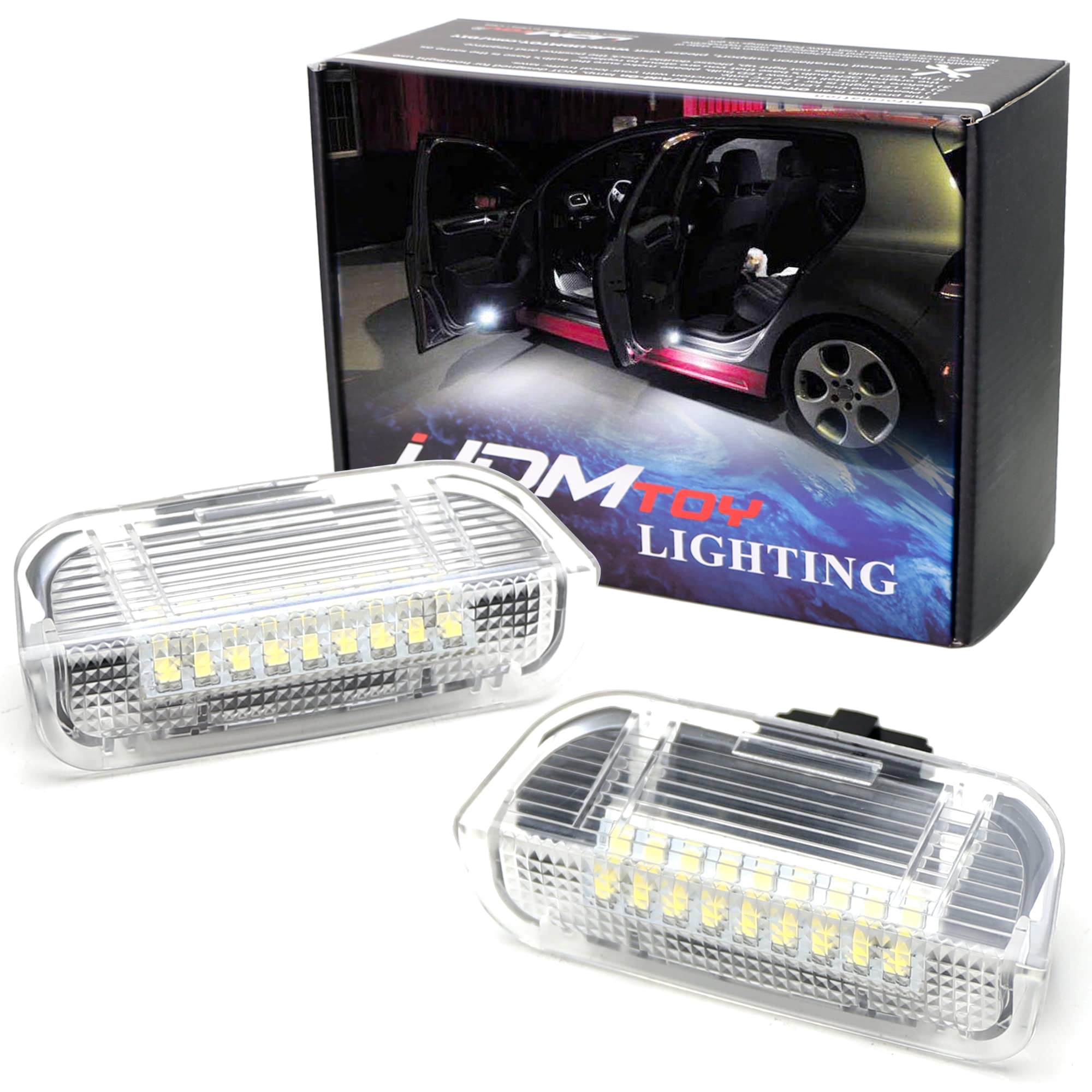 Xenon White Full LED Side Door Courtesy Lamps For Volkswagen EOS Golf ...