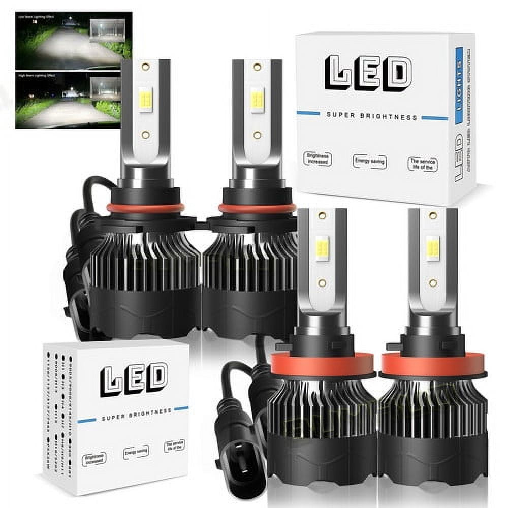 Xenon White LED Headlight Bulbs Kit High & Low Beam for 2006-2020 ...